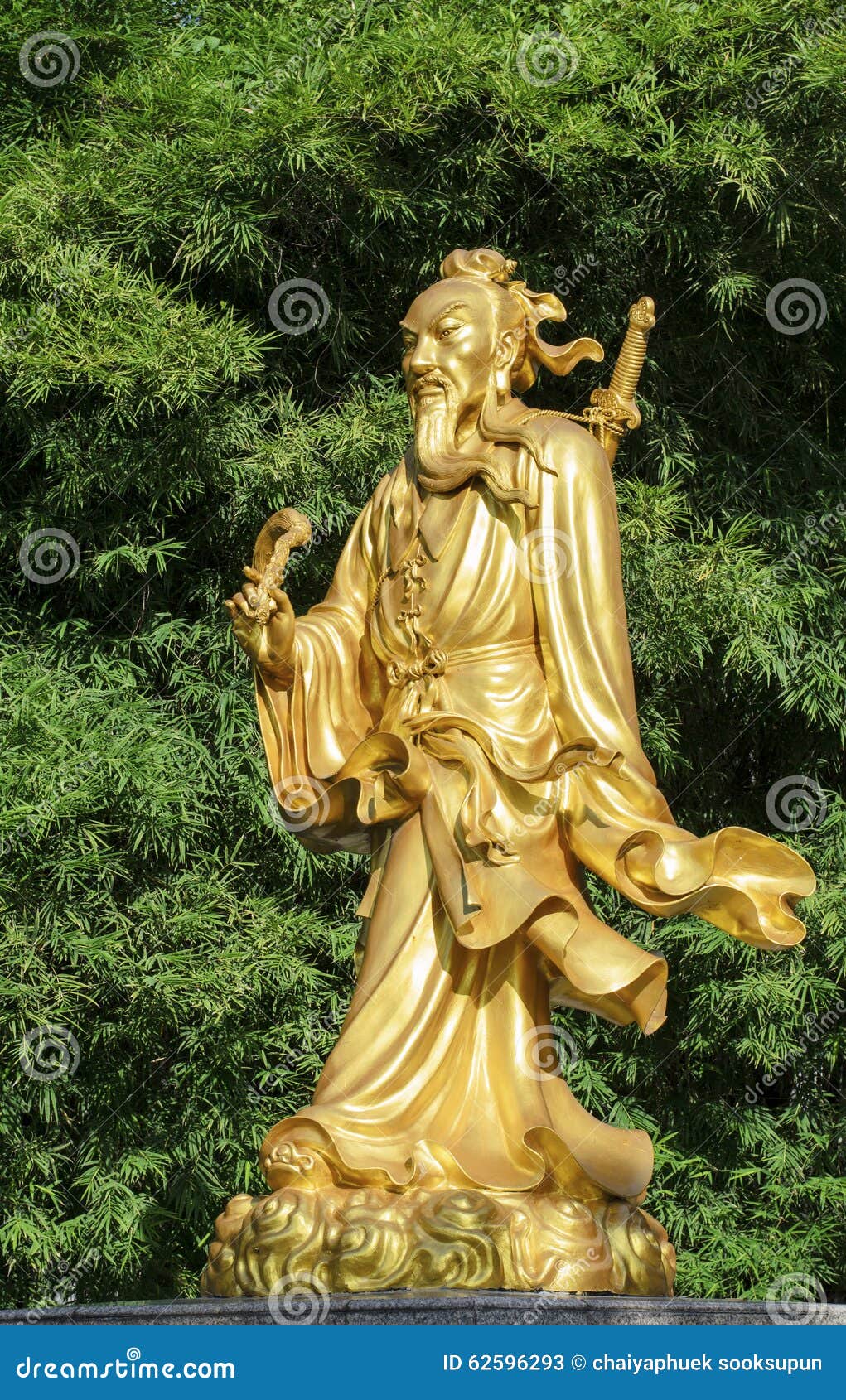 Statue of Chinese deities stock image. Image of frame - 62596293