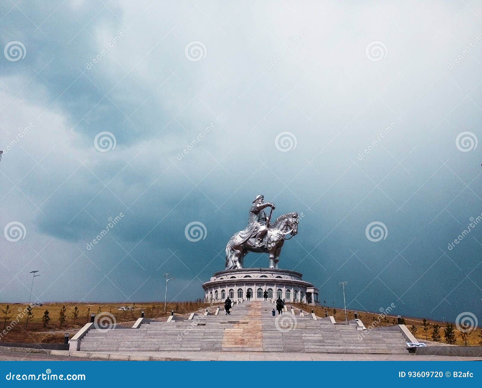 A Statue of Chingis Khan Genghis Khan Stock Photo - Image of massive ...