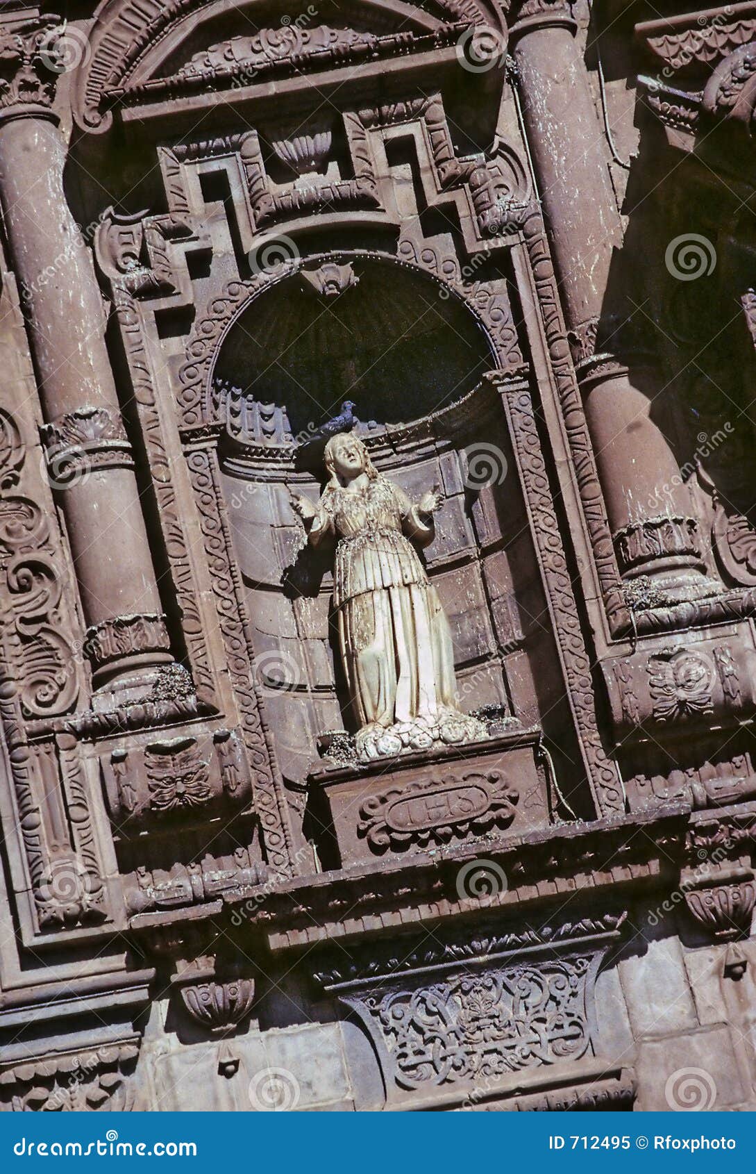 Statue on church- Peru stock image. Image of andes, peruvian - 712495