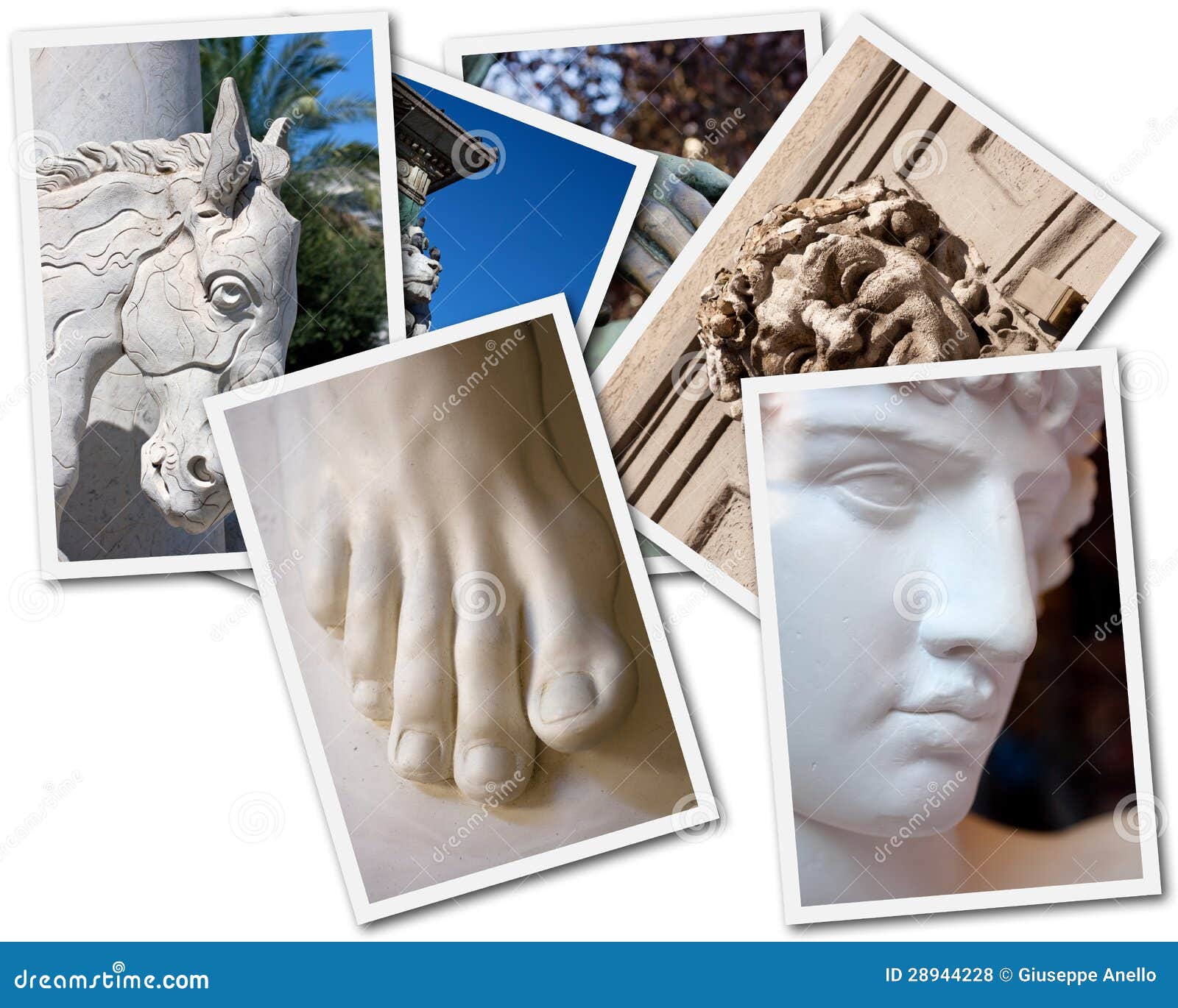 Statue collage stock photo. Image of statue, carved, monument - 28944228