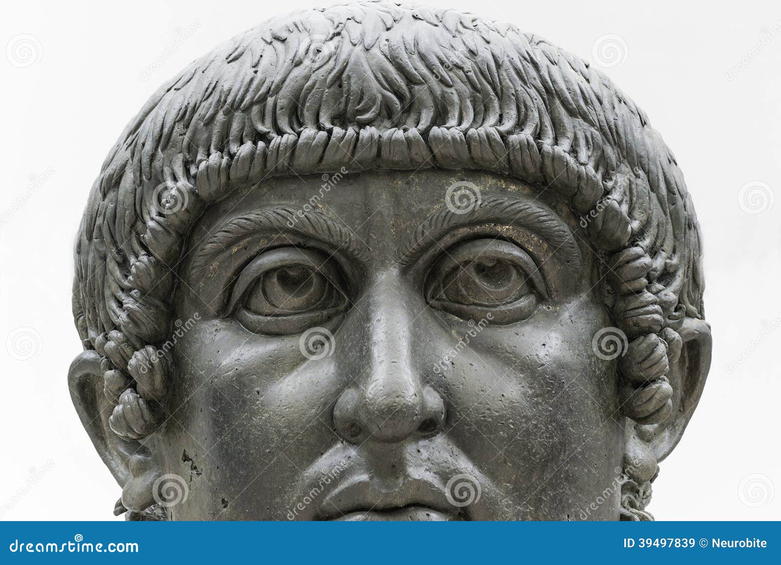 Statue of Colossus of Constantine the Great in Rome, Italy Stock Image ...