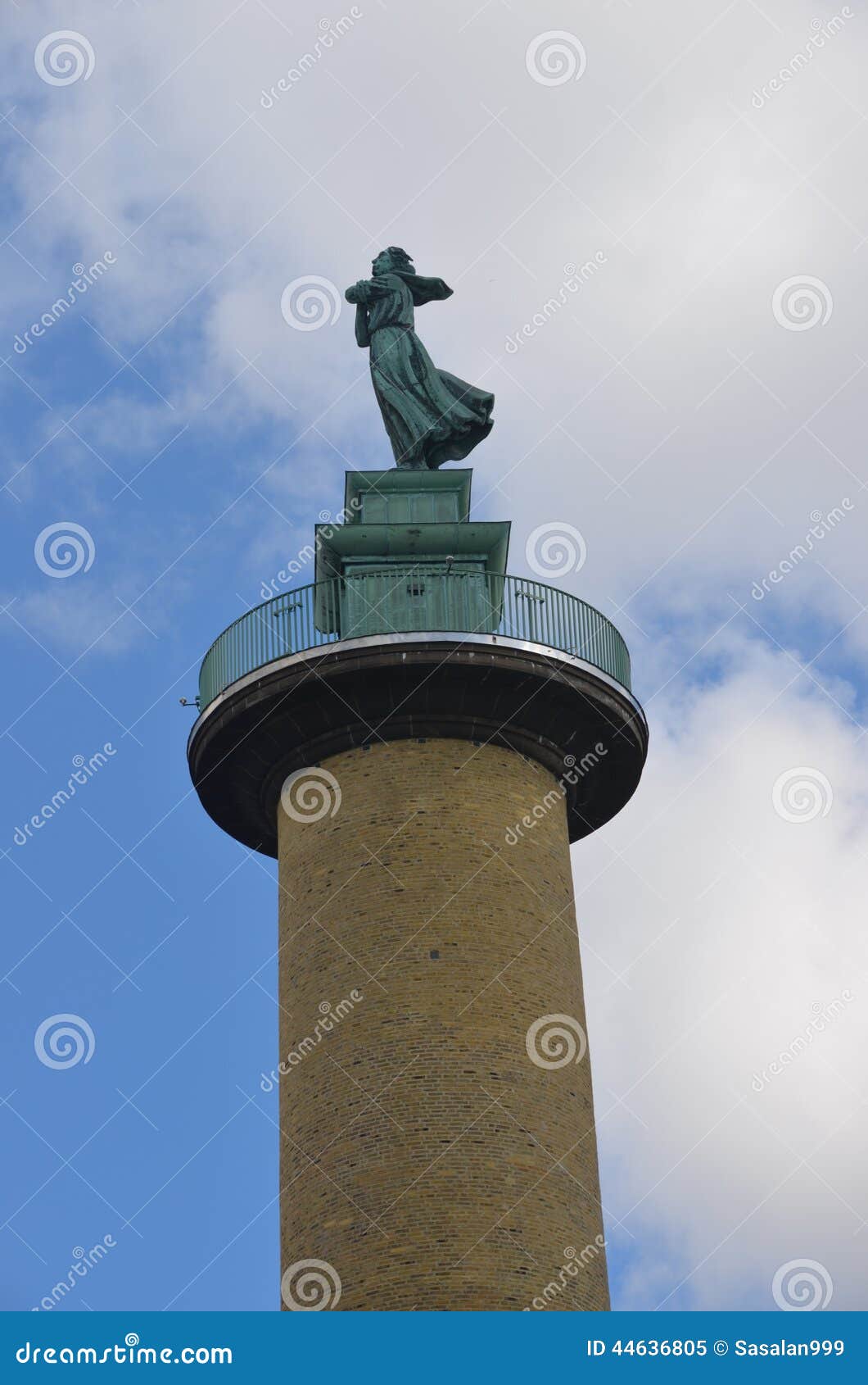 Statue on Column stock image. Image of statue, tall, gothenburg - 44636805