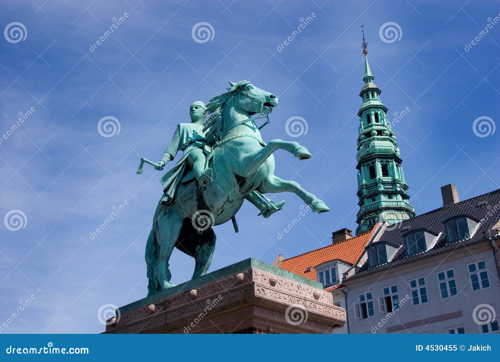 Statue in Copenhagen stock image. Image of holiday, castle - 4530455