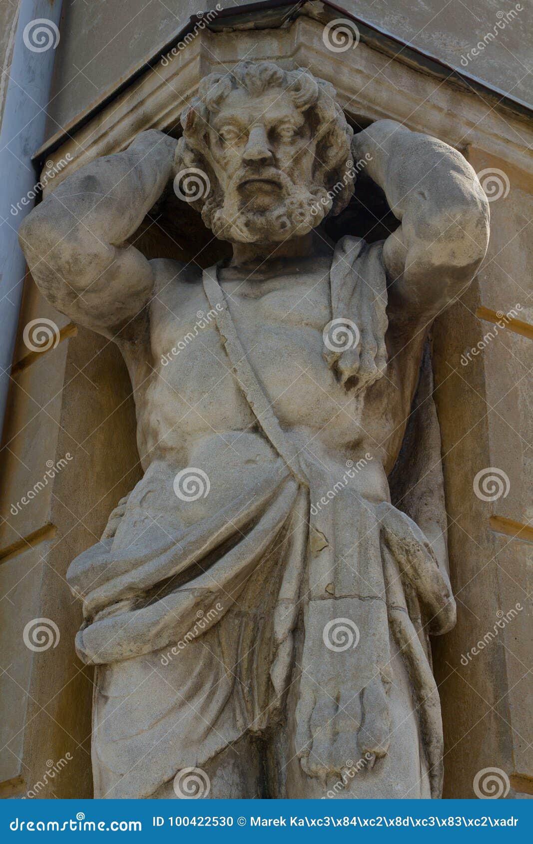 Statue of Corgon in Nitra, Slovakia Stock Photo - Image of europe ...