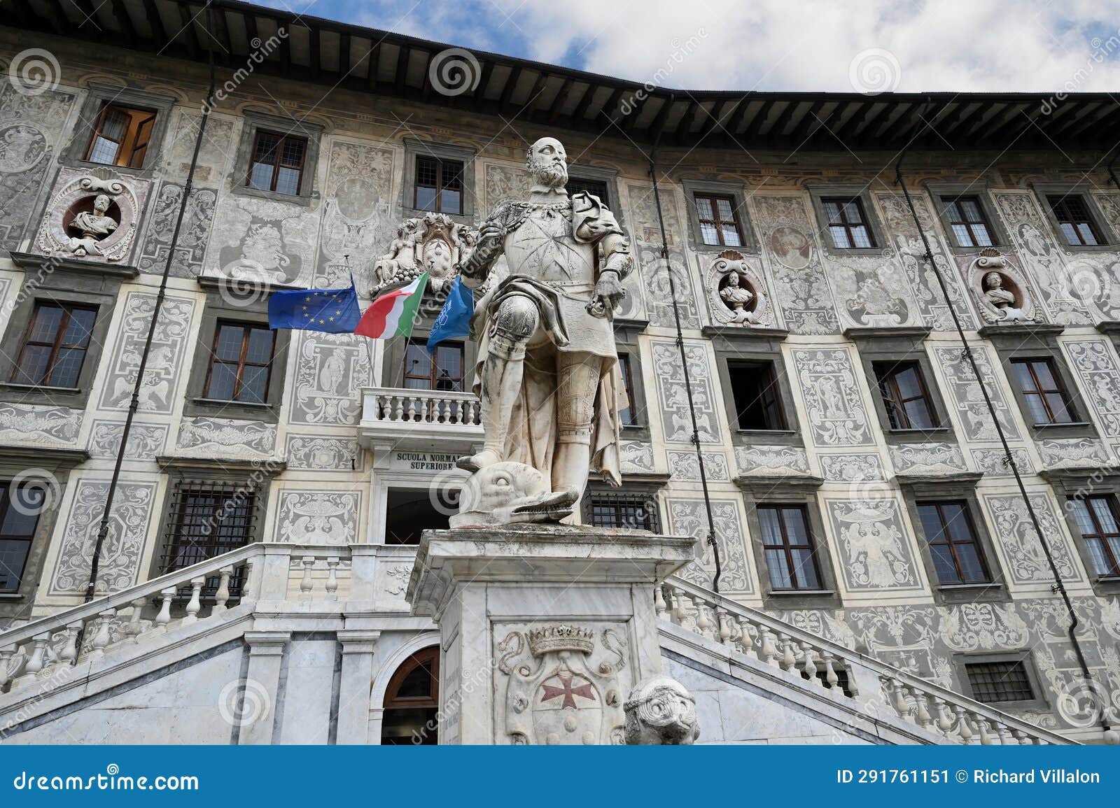 Statue of Cosimo De Medici in Pisa Stock Image - Image of normal ...