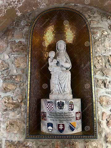 A Statue with Country Emblems Stock Image - Image of countries ...