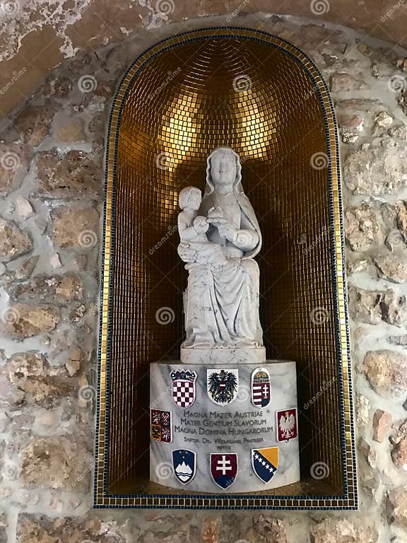 A Statue with Country Emblems Stock Image - Image of countries ...