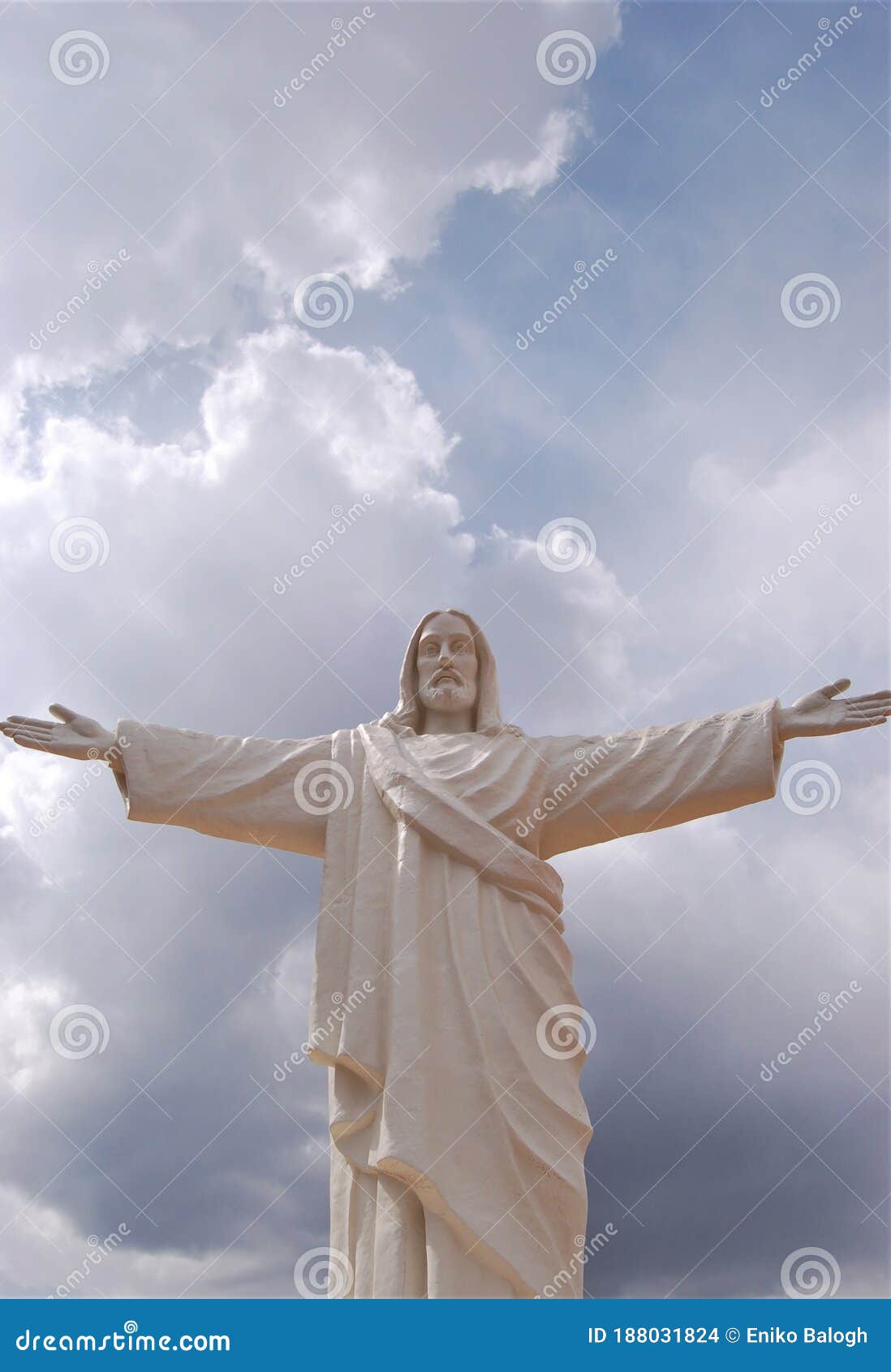 Statue of Cristo Blanco, White Christ at Cusco Stock Photo - Image of ...