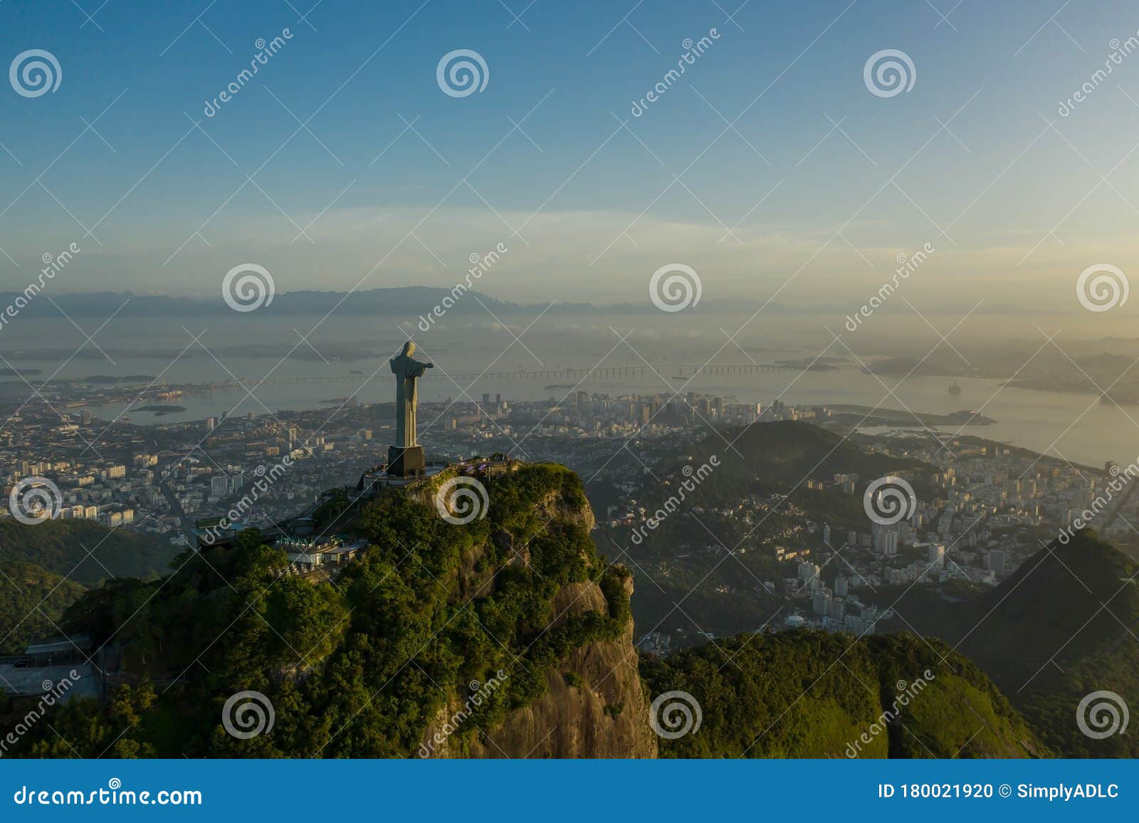 Statue of Cristo Redentor in Rio De Janeiro at Sunrise Editorial Image ...