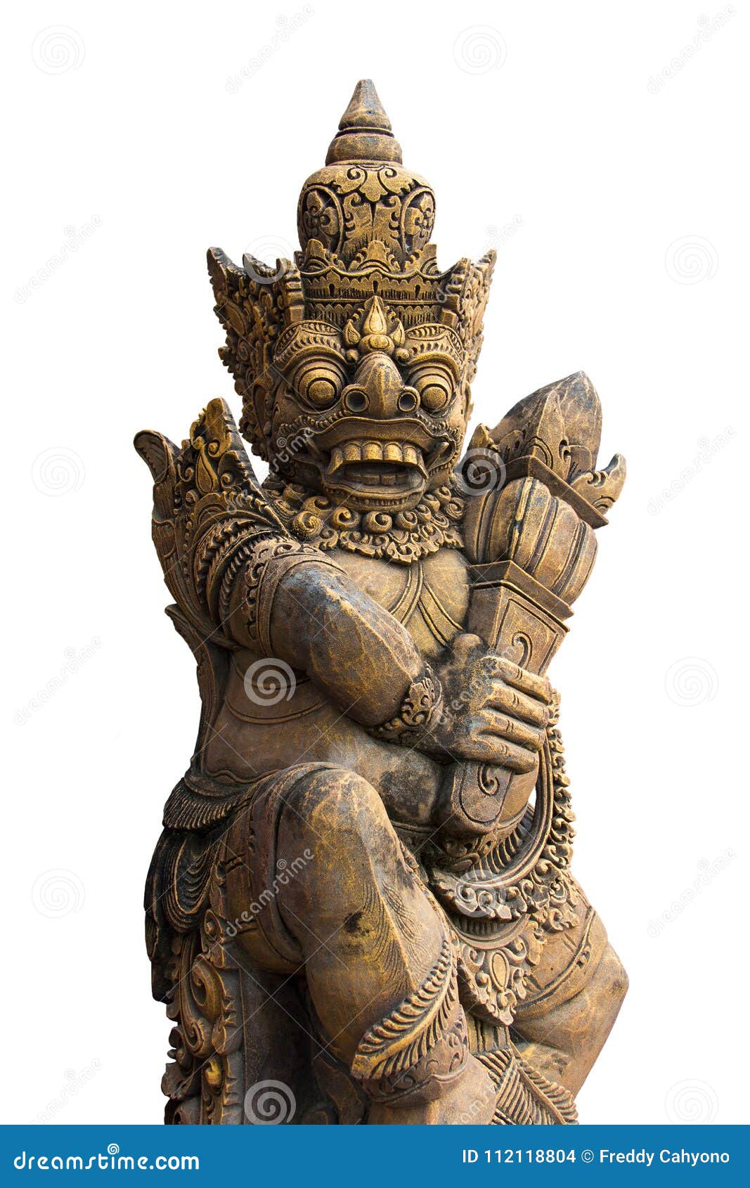 Statue D'or De Dieu Indou D'isolement Photo stock - Image du ...
