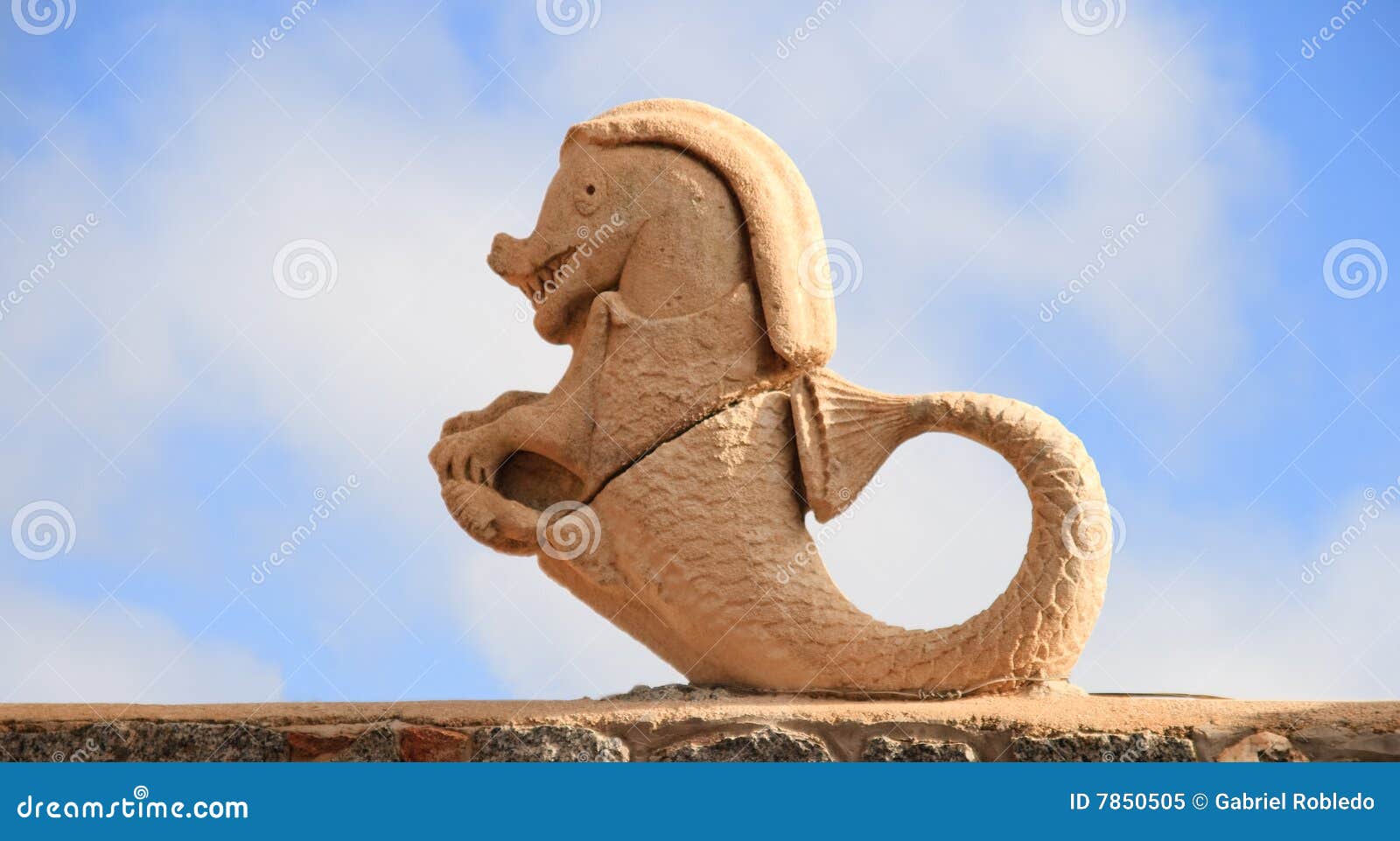 Statue d'hippocampe image stock. Image du pacifique, aquatique - 7850505