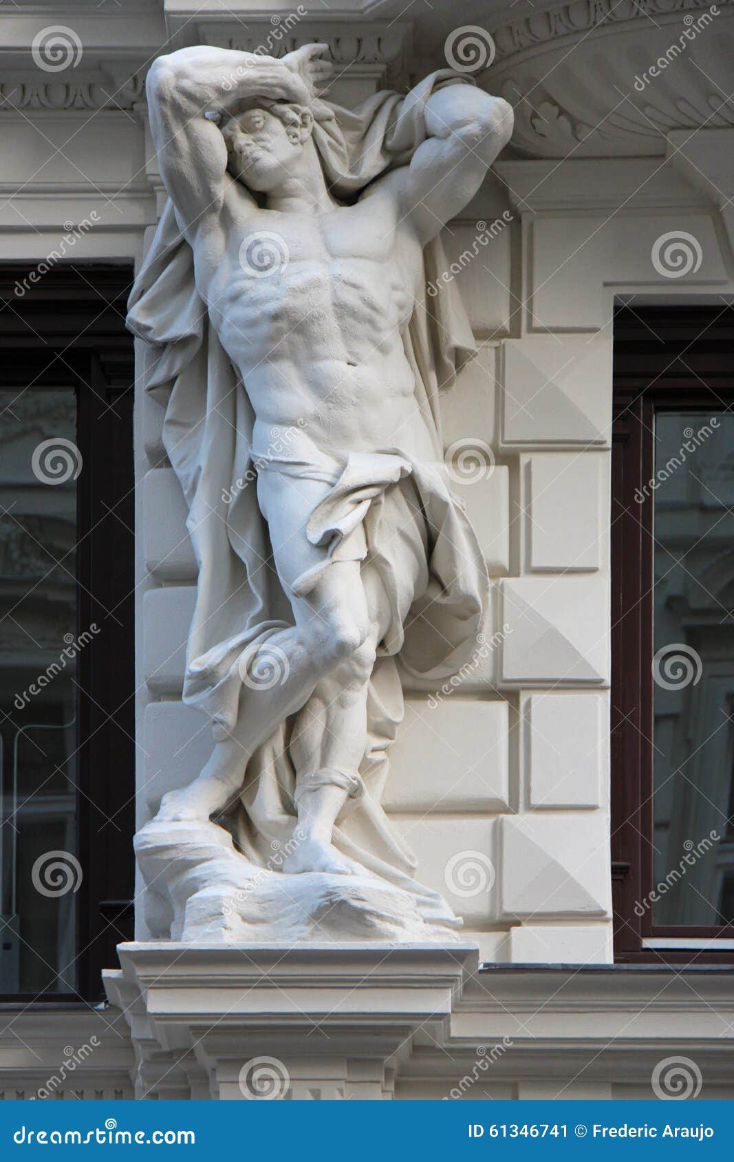 Statue D'un Homme Nu - Vienne - Autriche Image stock - Image du glace ...