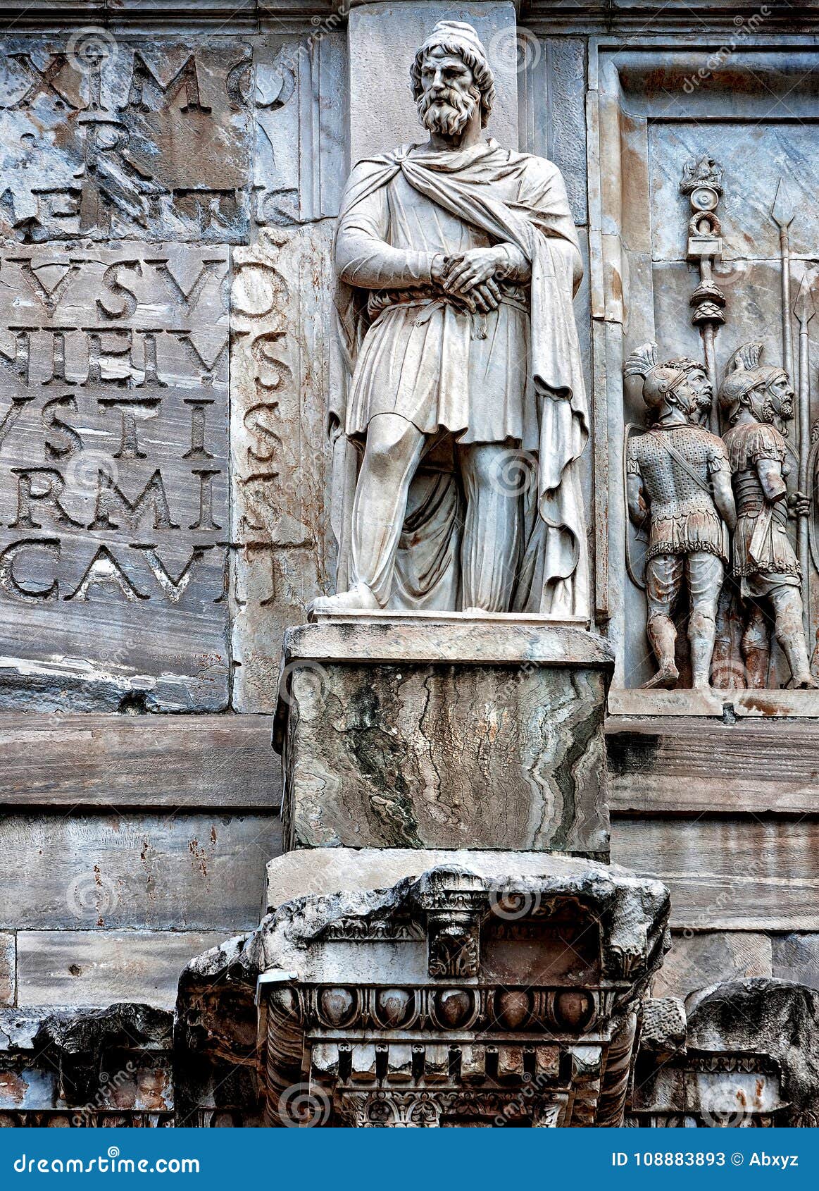 An Ancient Architectonic Detail Stock Image - Image of historic ...