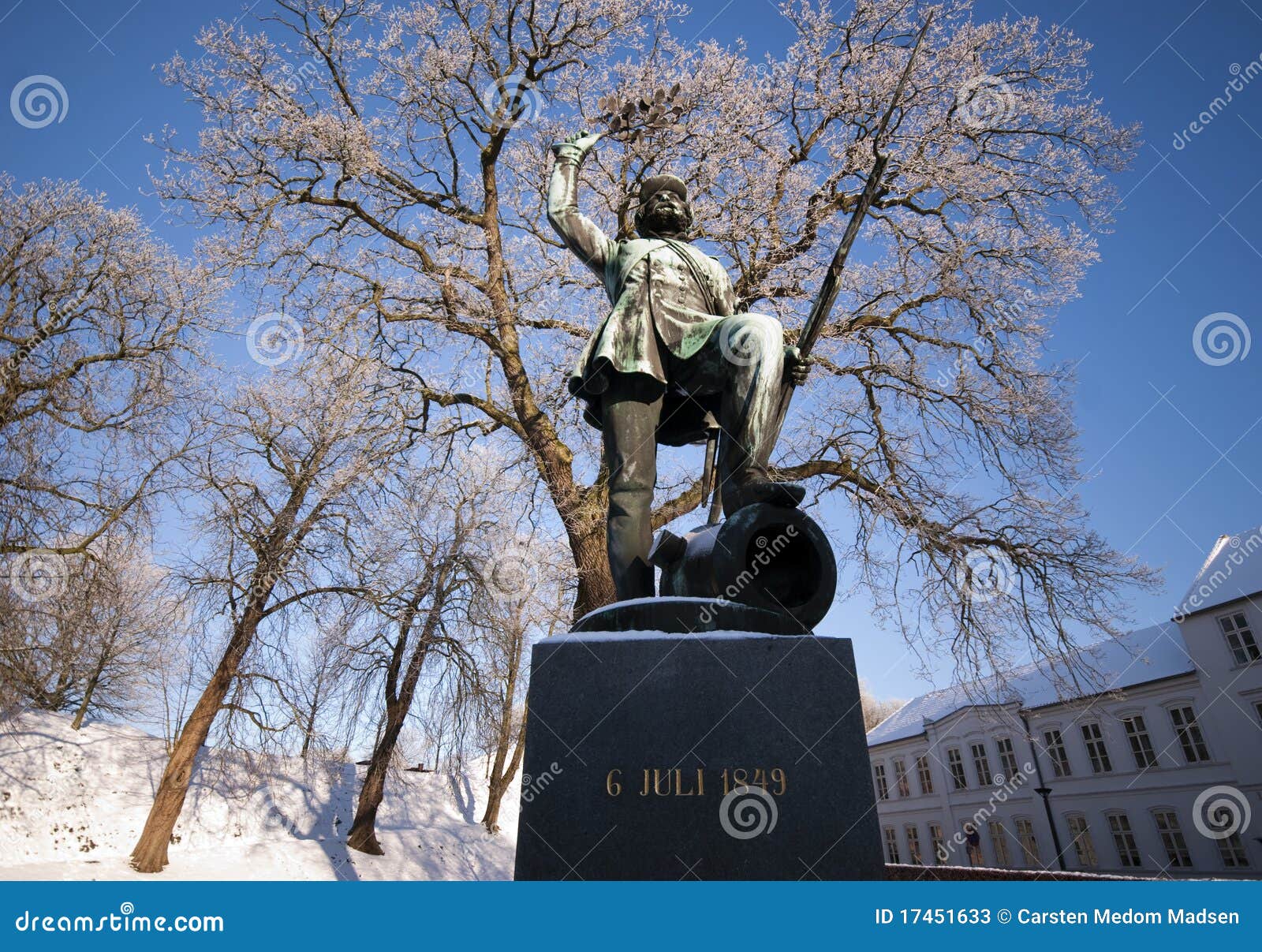 Statue of Danish Foot Soldier Stock Image - Image of landmark, soldier ...