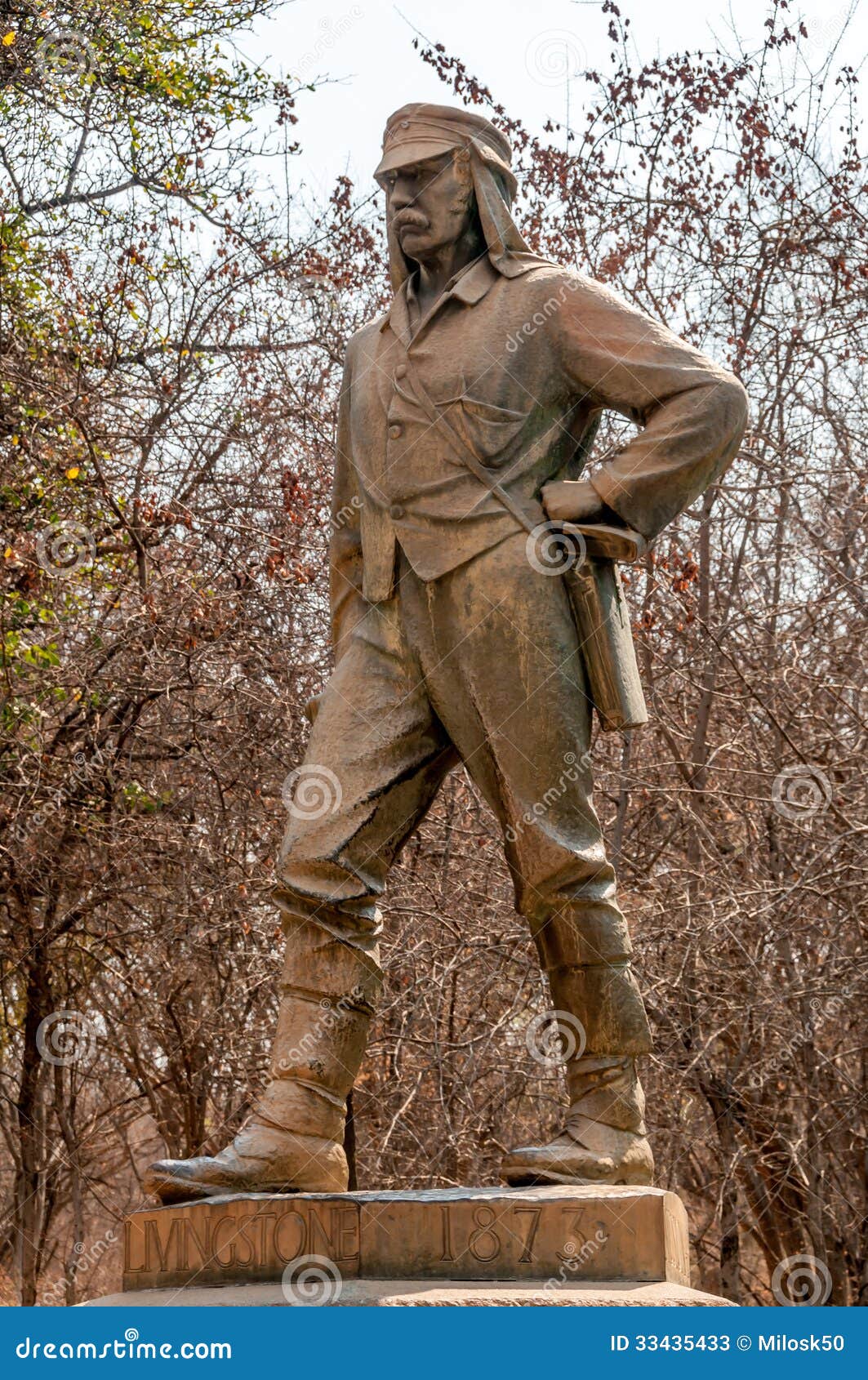 Statue of David Livingstone Stock Image - Image of tree, memorial: 33435433
