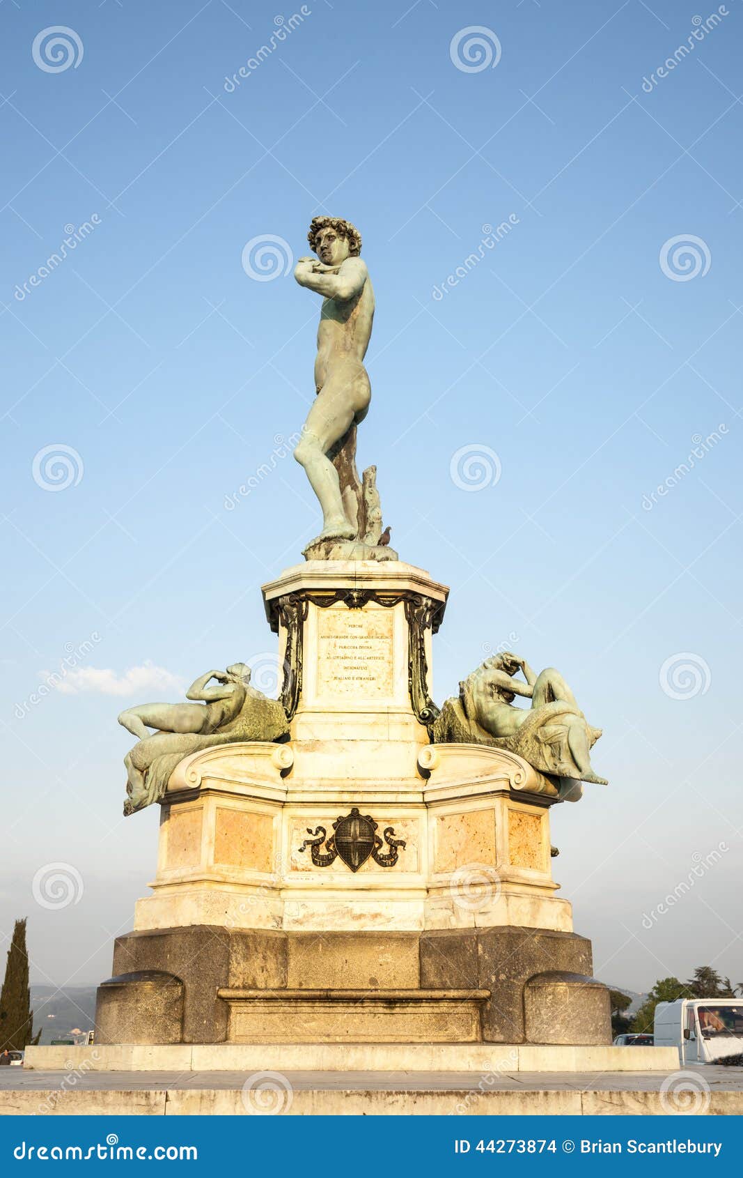 Statue of David stock photo. Image of europe, body, bronze - 44273874