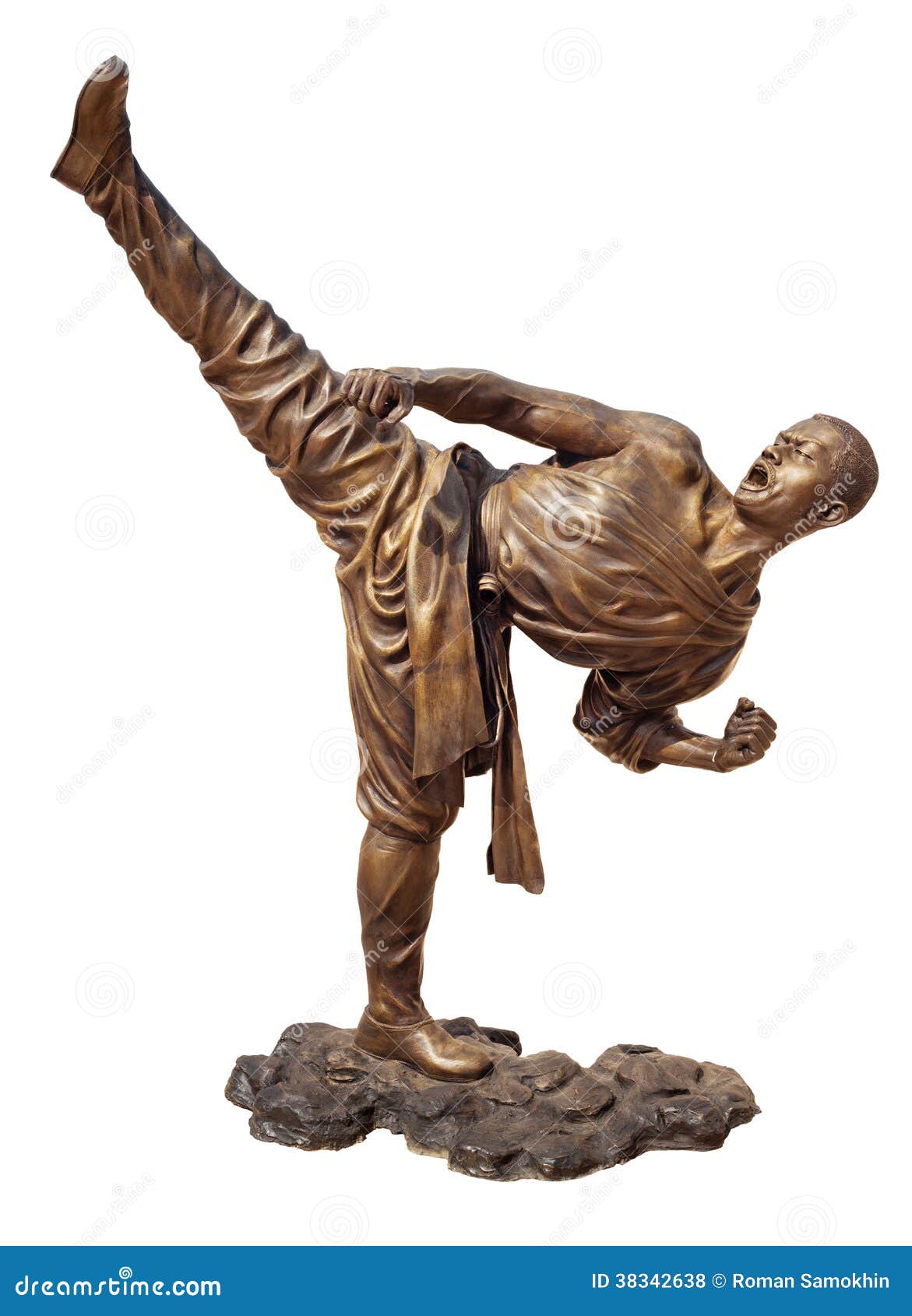 Statue De Bronze De Moine De Guerriers De Shaolin Photo stock - Image ...