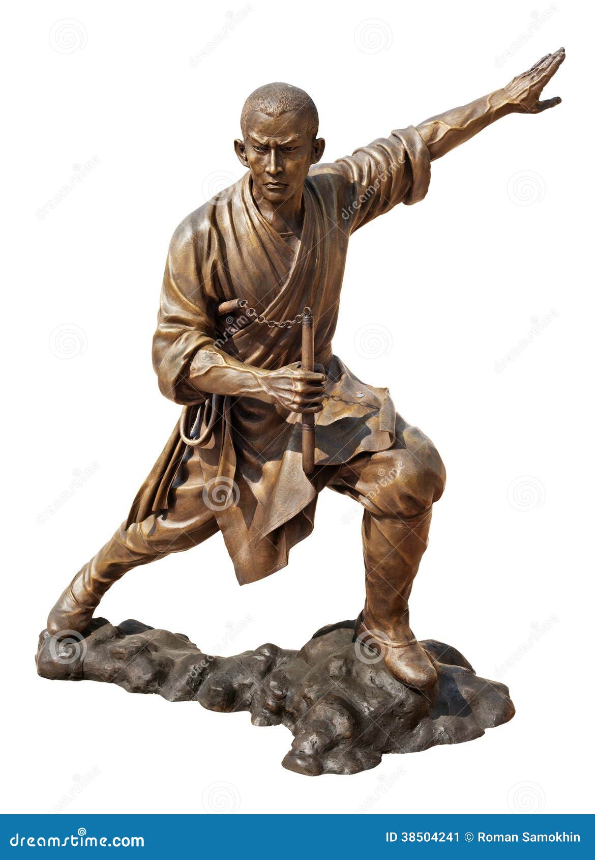 Statue De Bronze De Moine De Guerriers De Shaolin Image stock - Image ...
