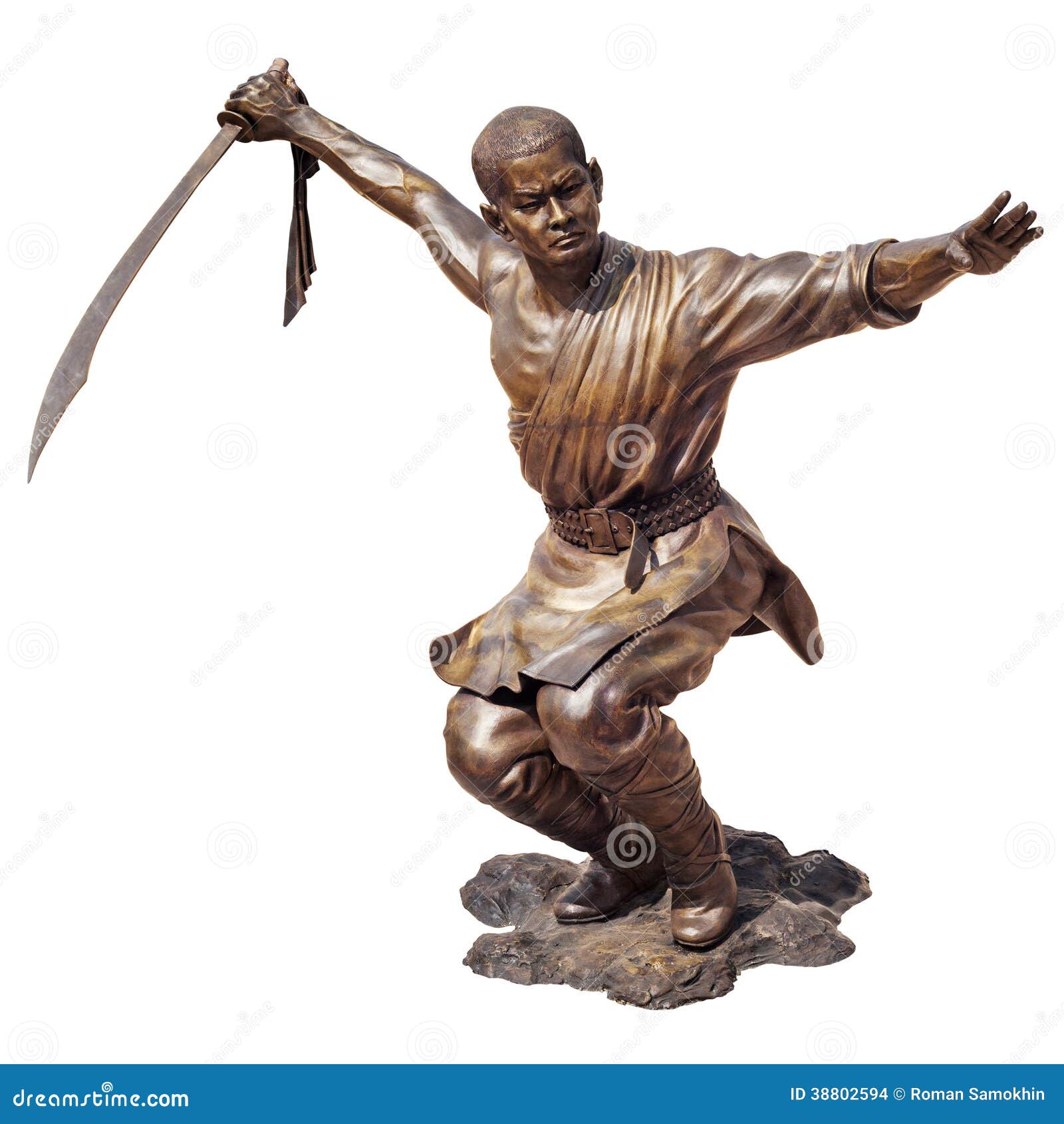 Statue De Bronze De Moine De Guerriers De Shaolin Photo stock - Image ...
