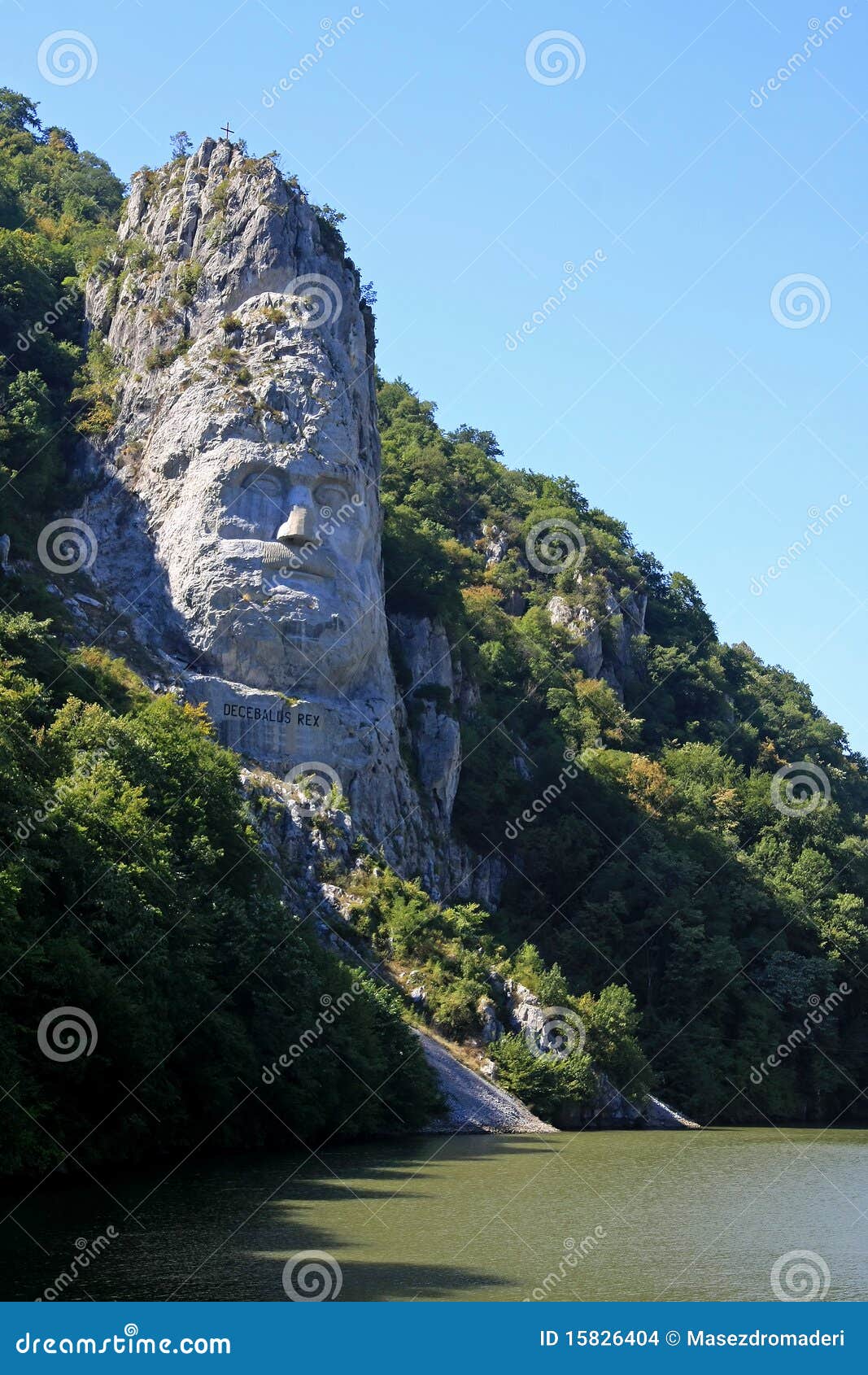 Statue de Decebalus photo stock. Image du gardien, colossal - 15826404