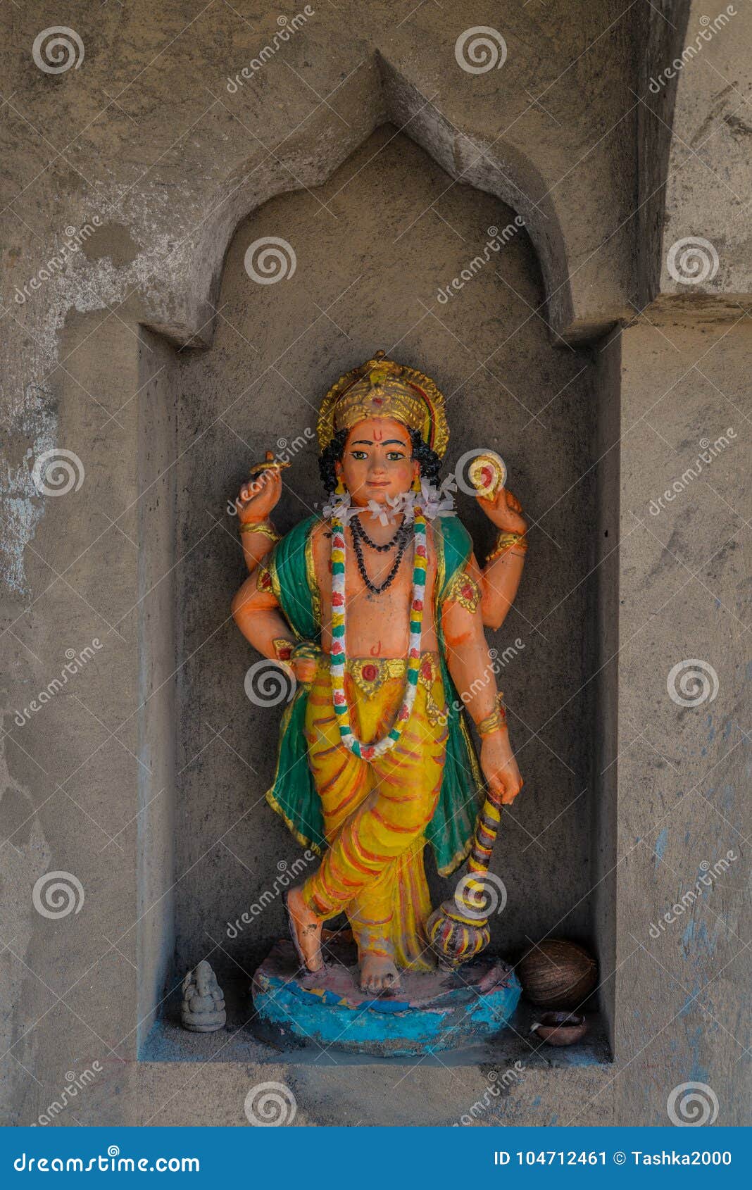 Statue De Dieu Indou Vishnu Photo éditorial - Image du océan, déesse ...