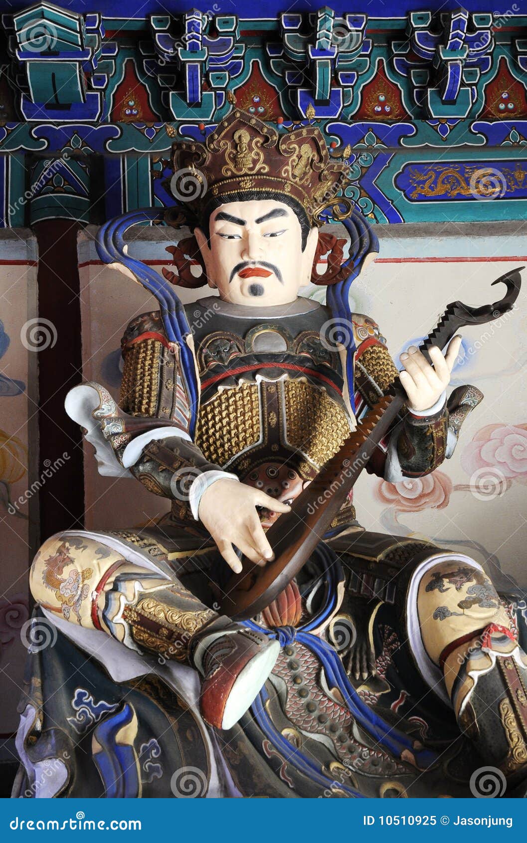 Statue De Guardien De but Antique Image stock - Image du sculpture ...