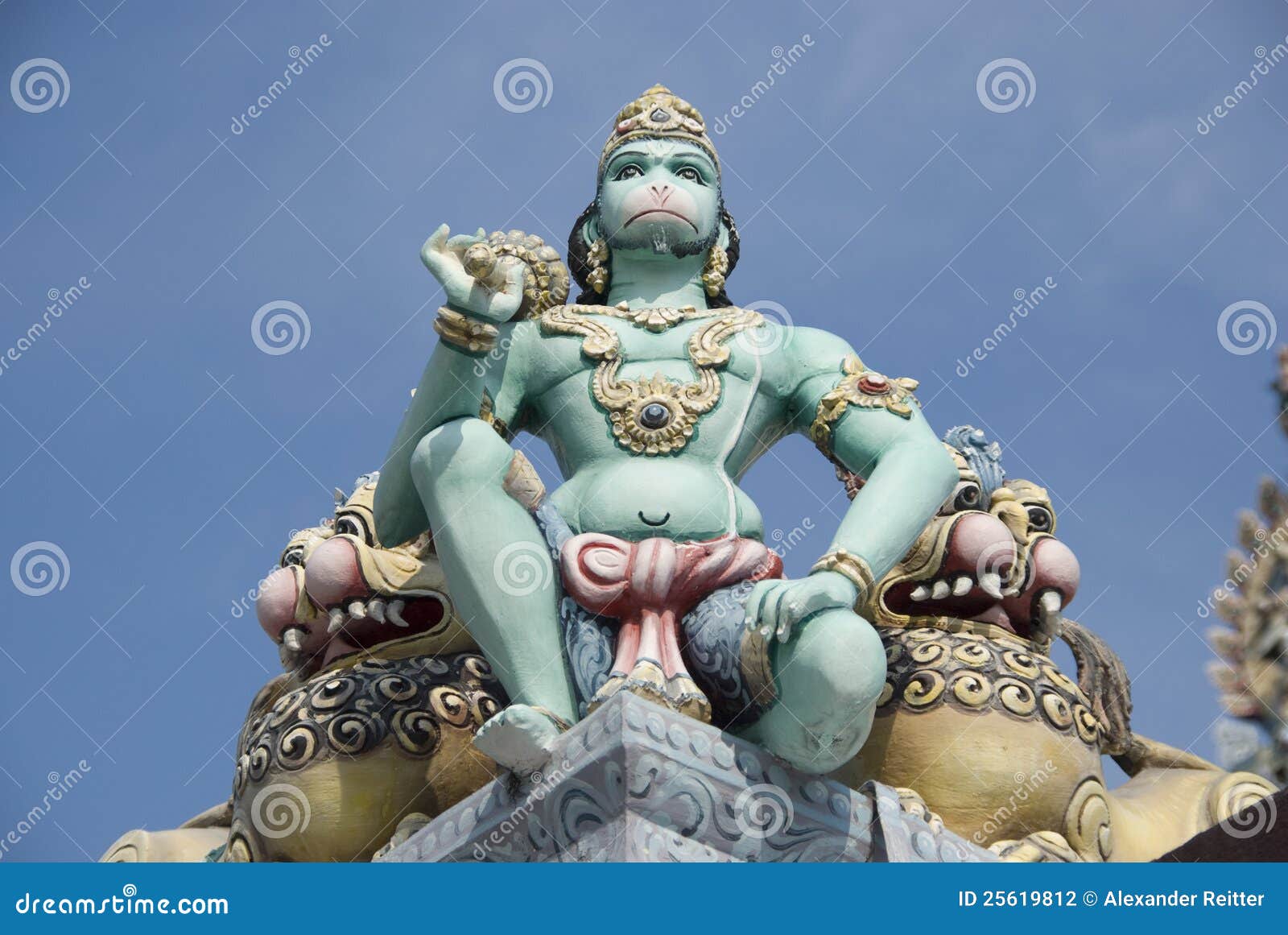 Statue De Hanuman - Un Dieu Indien Photo stock - Image du dieu ...
