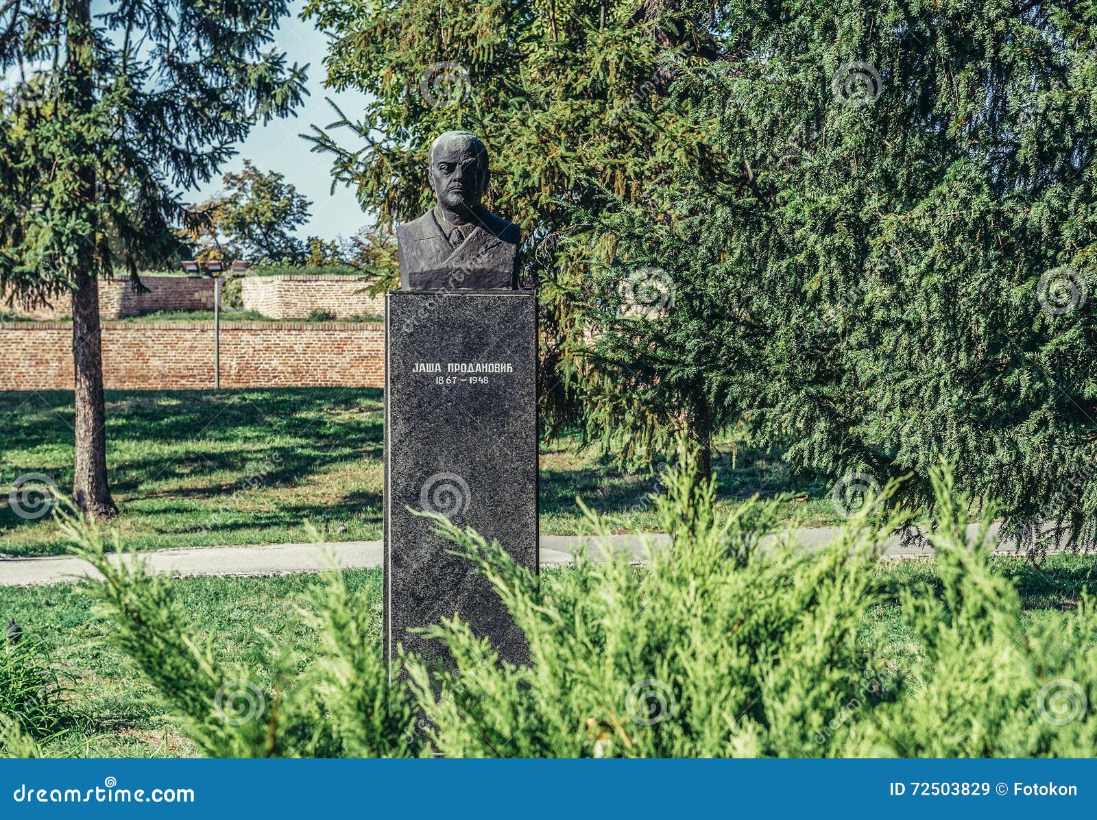 Statue de Jasa Prodanovic image stock éditorial. Image du poitrine ...