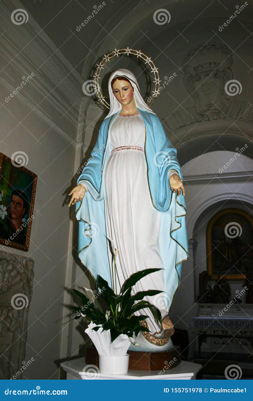 Statue de la Vierge Marie photo stock éditorial. Image du vierge ...