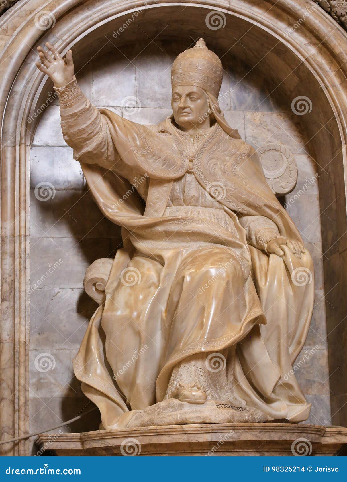 Statue De Pape Pius III En Siena Cathedral Image stock éditorial ...
