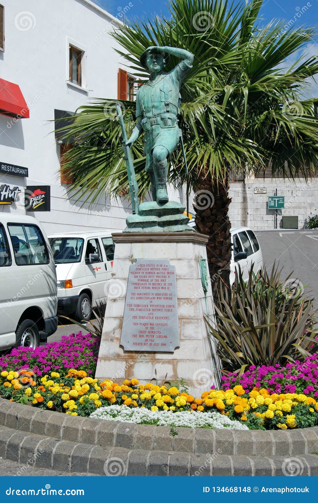 Statue De Soldat, Gibraltar Photo stock éditorial - Image du vêtement ...