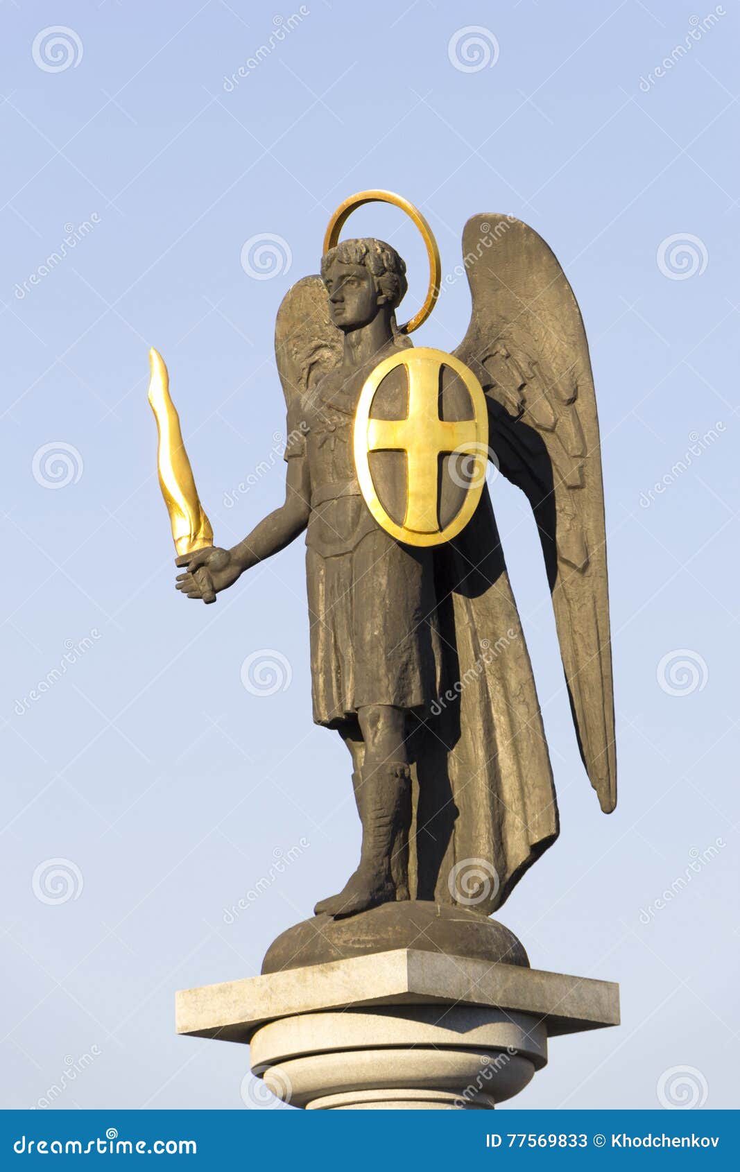 Statue De St Michael Arkhangel Image stock - Image du michael ...