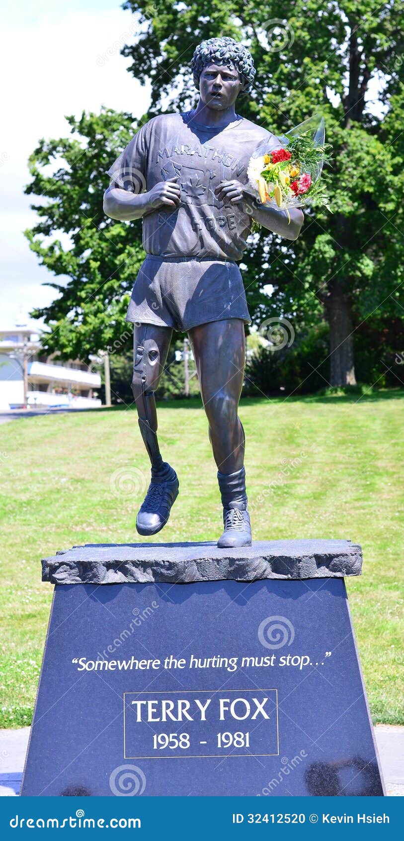 Statue de Terry Fox image éditorial. Image du britannique - 32412520