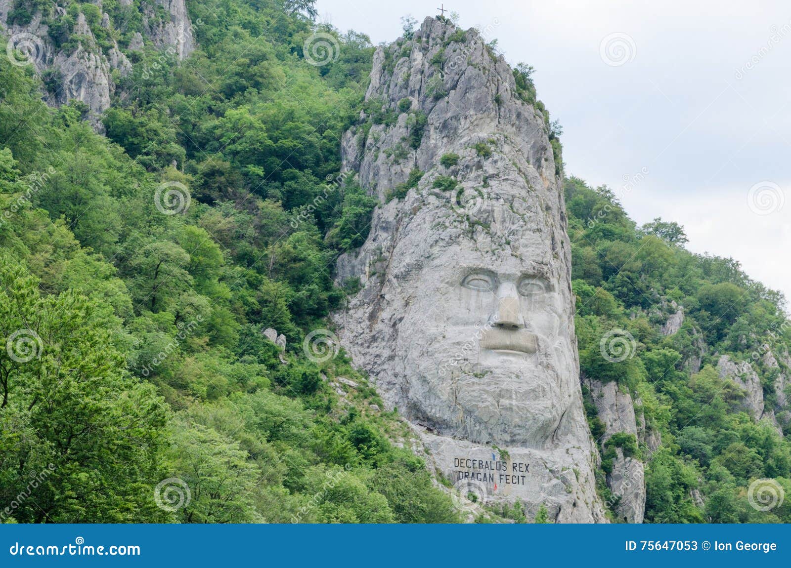 Statue of Decebalus, King of Dacia (present-day Romania) Stock Image ...