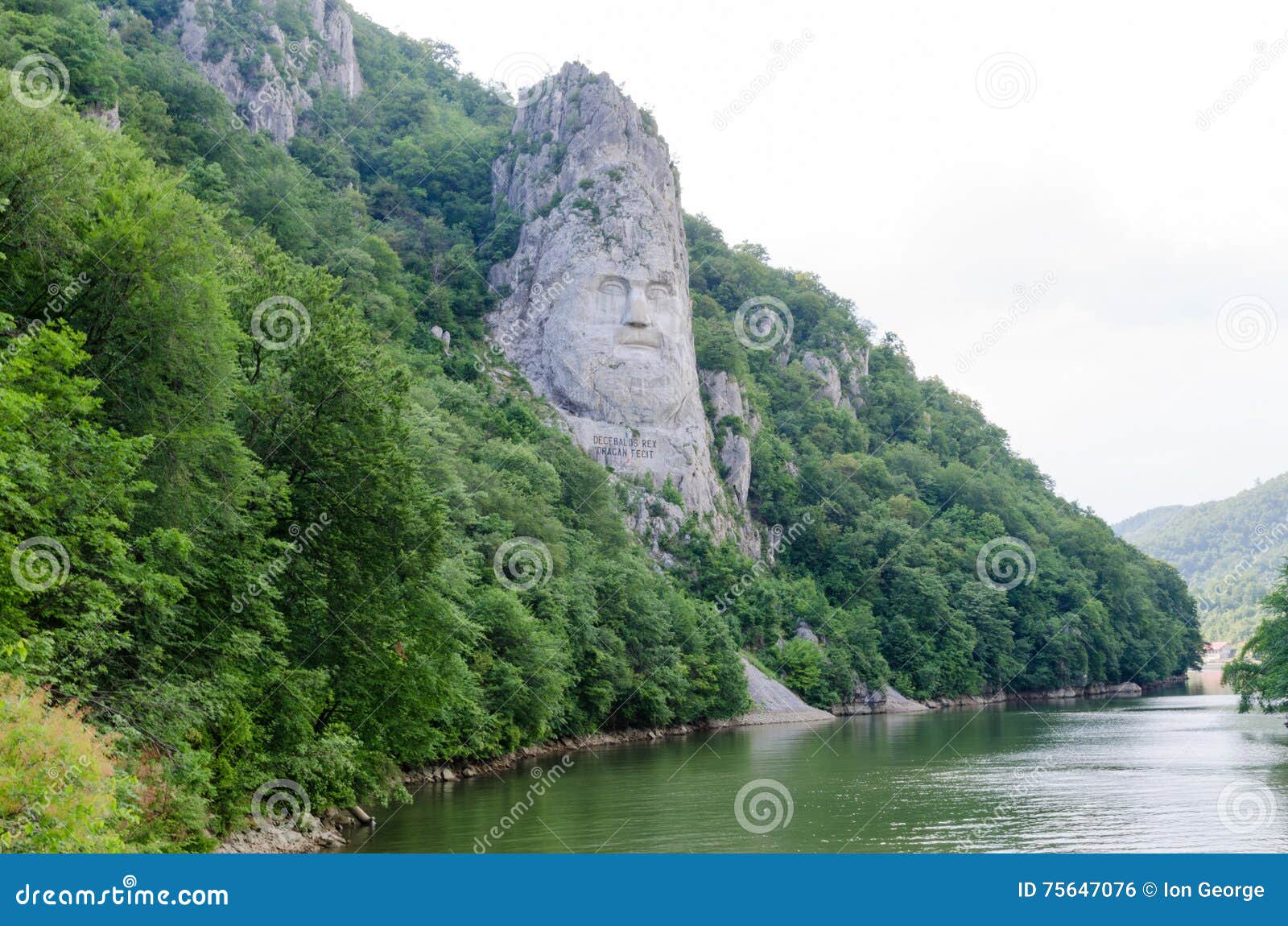 Statue of Decebalus, King of Dacia (present-day Romania) Stock Photo ...