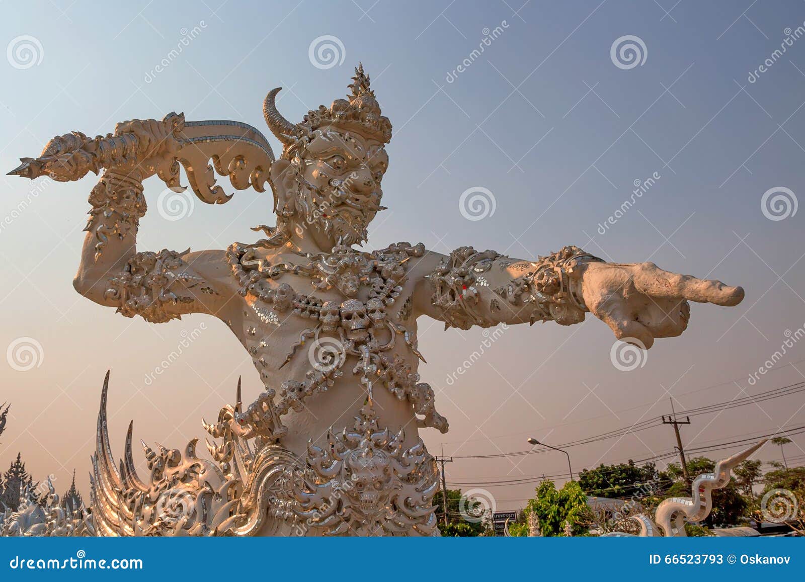 Statue of Demon in Asian Mythology Stock Image - Image of demon ...