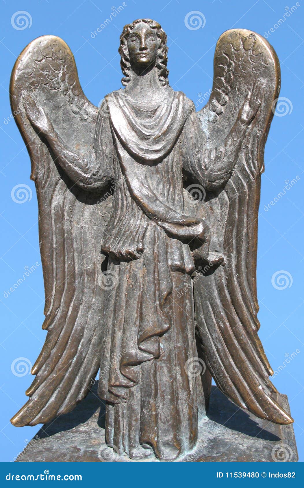 Statue des Engels stockfoto. Bild von skulptur, kirchhof - 11539480