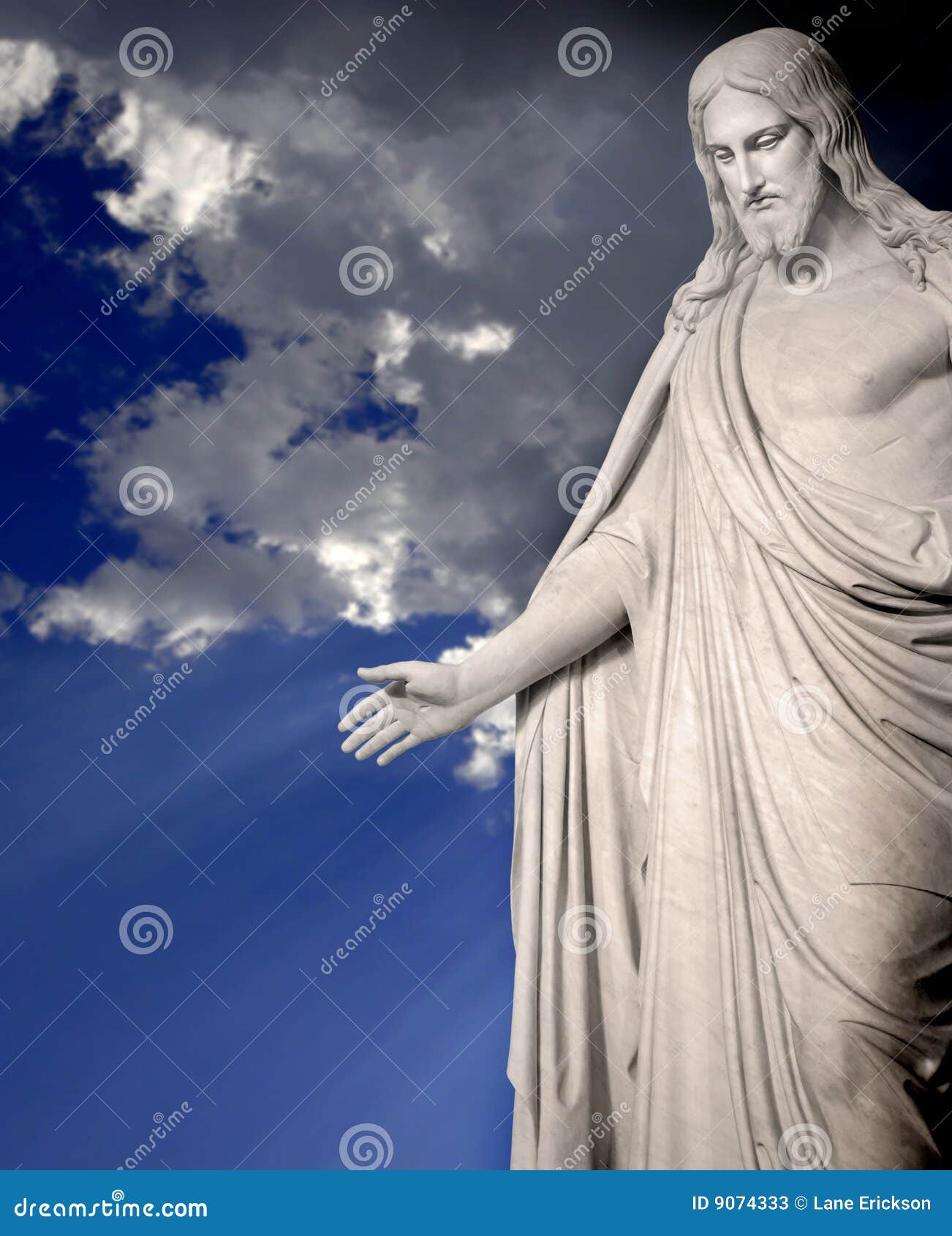 Statue des Jesus Christus stockbild. Bild von sohn, beten - 9074333