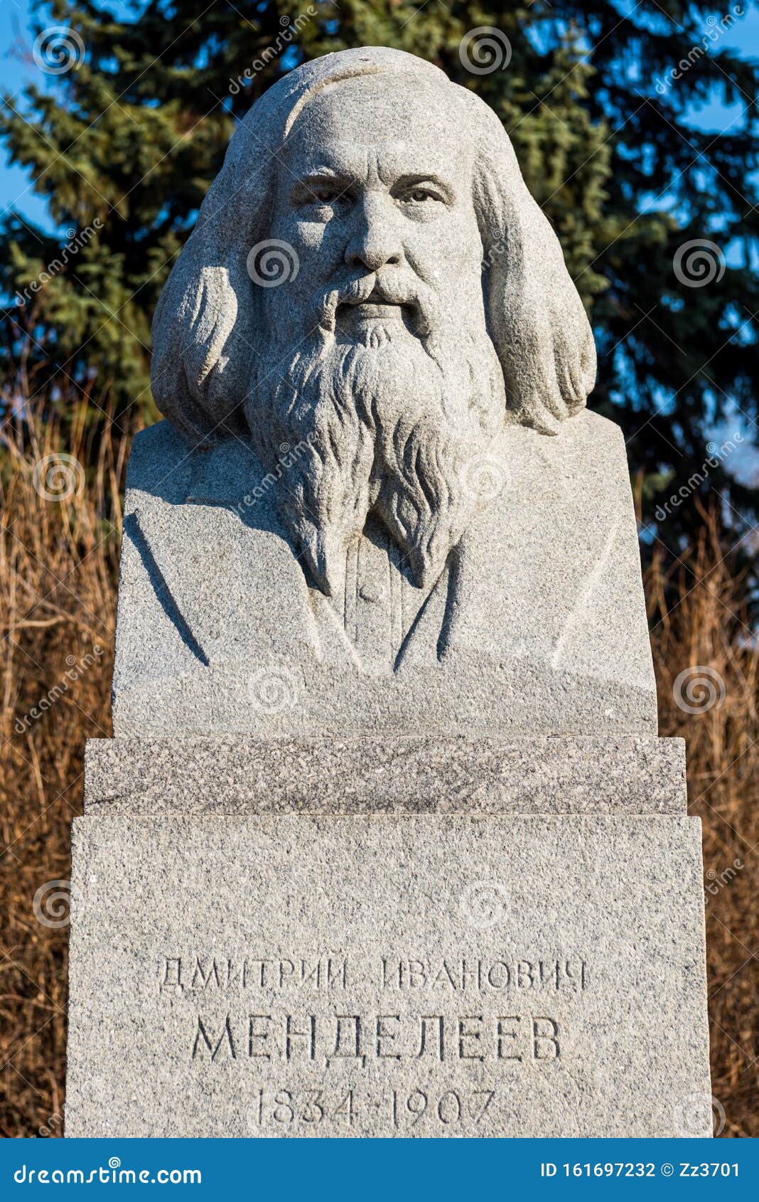 Statue of Dmitry Ivanovich Mendeleyev in Front of of the Moscow ...