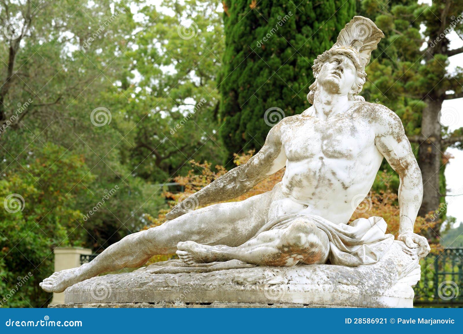 Statue of dying Achiles stock image. Image of museum - 28586921