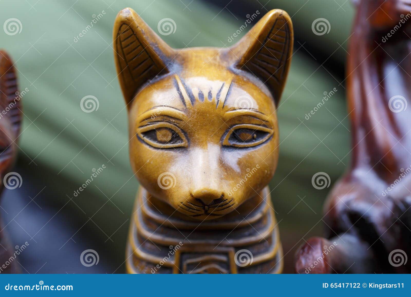 Statue of the Egyptian God Cat. Stock Photo - Image of domestic, figure ...