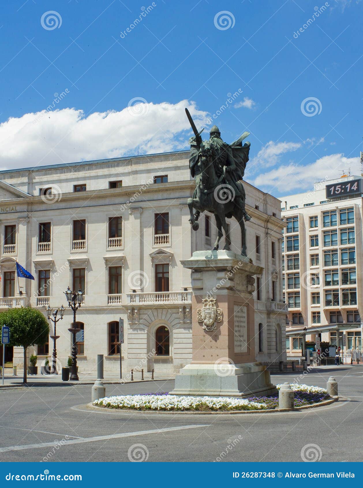 Statue of El Cid, Burgos. Spain Stock Photo - Image of cityscape ...