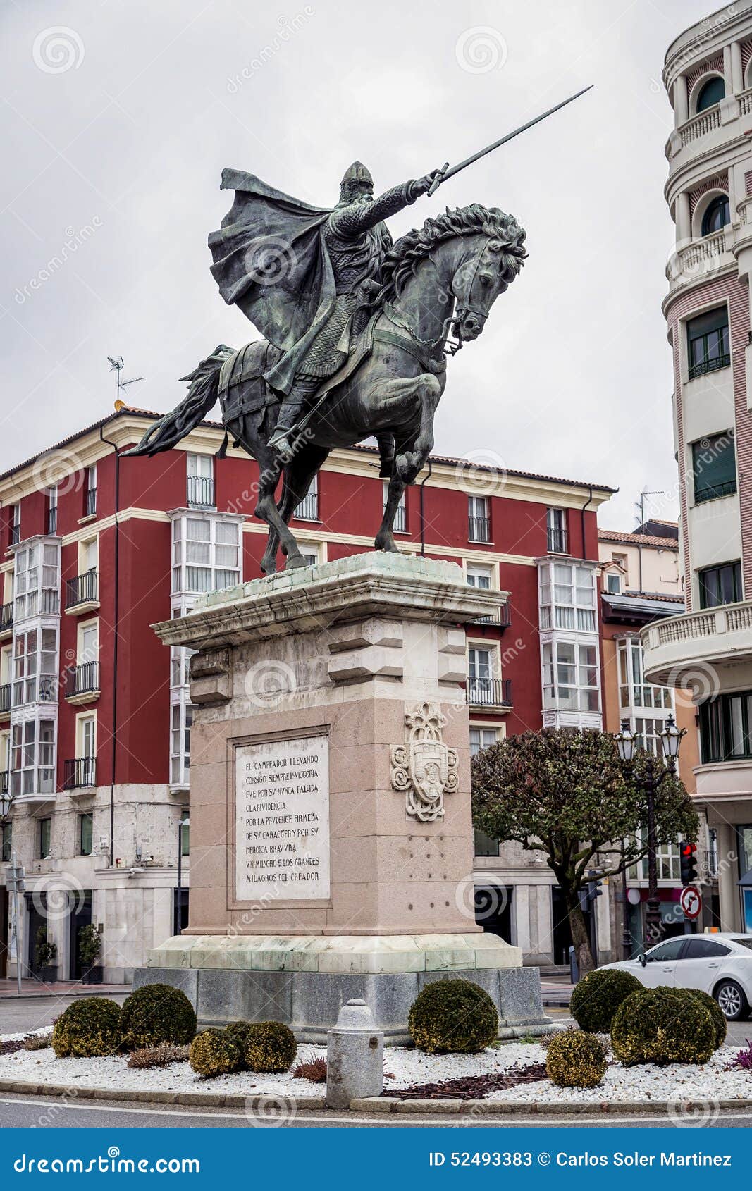 Statue of El Cid in Burgos, Spain Stock Image - Image of horse, ancient ...