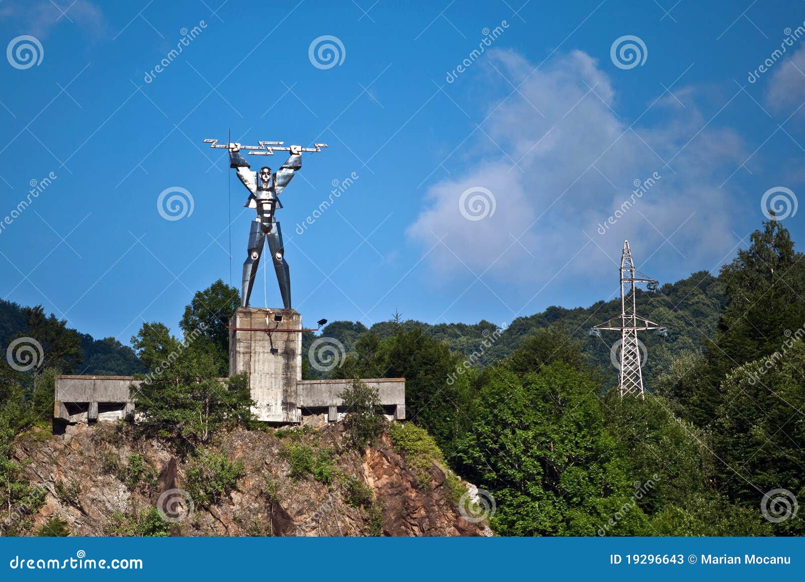 Statue of Electricity stock image. Image of historic - 19296643