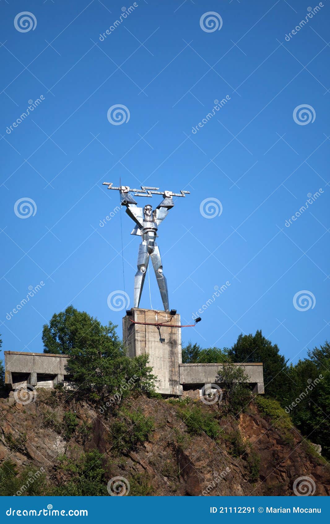 Statue of Electricity stock image. Image of construction - 21112291