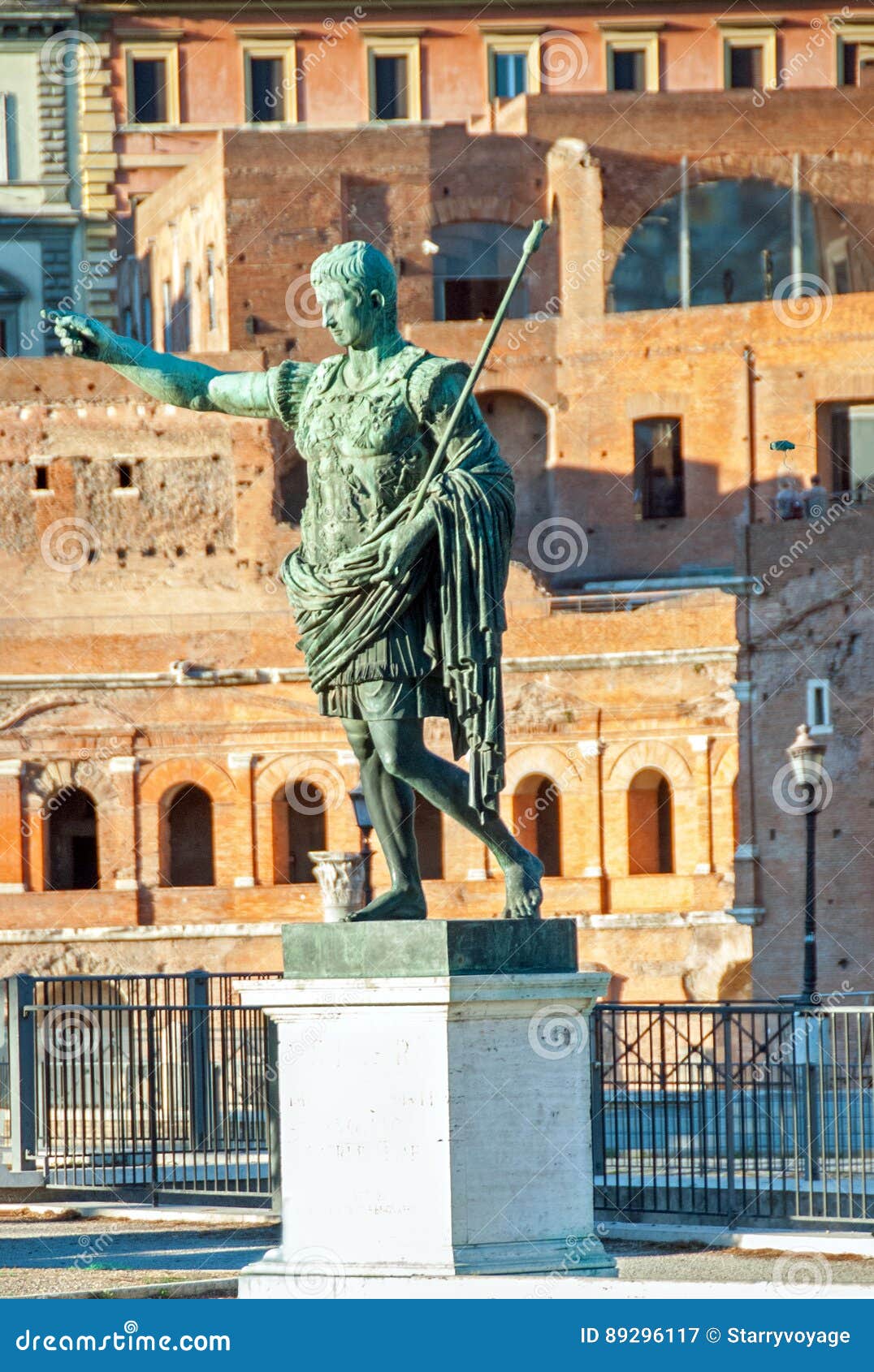 Statue of Emperor Augustus II Stock Image - Image of empire, leadership ...