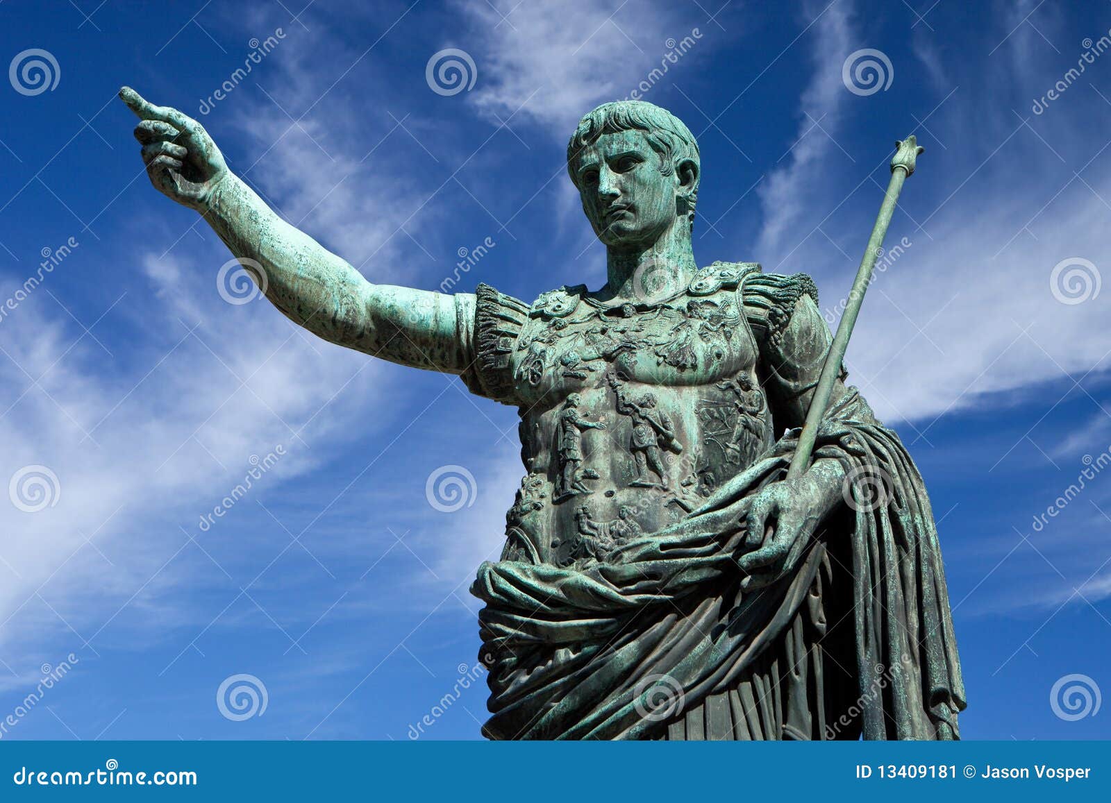 Statue of Emperor Caesar in Rome Stock Image - Image of rome, statue ...