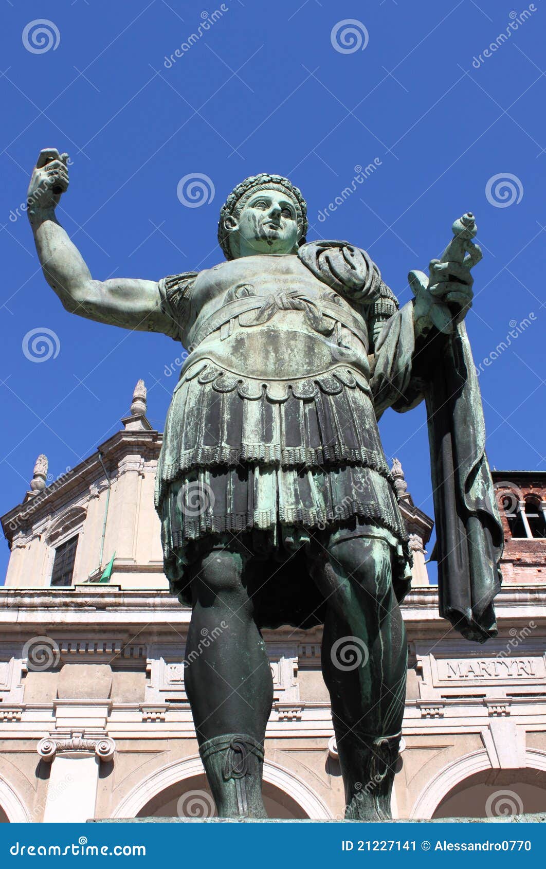 Statue of Emperor Constantine Stock Image - Image of ancient, column ...
