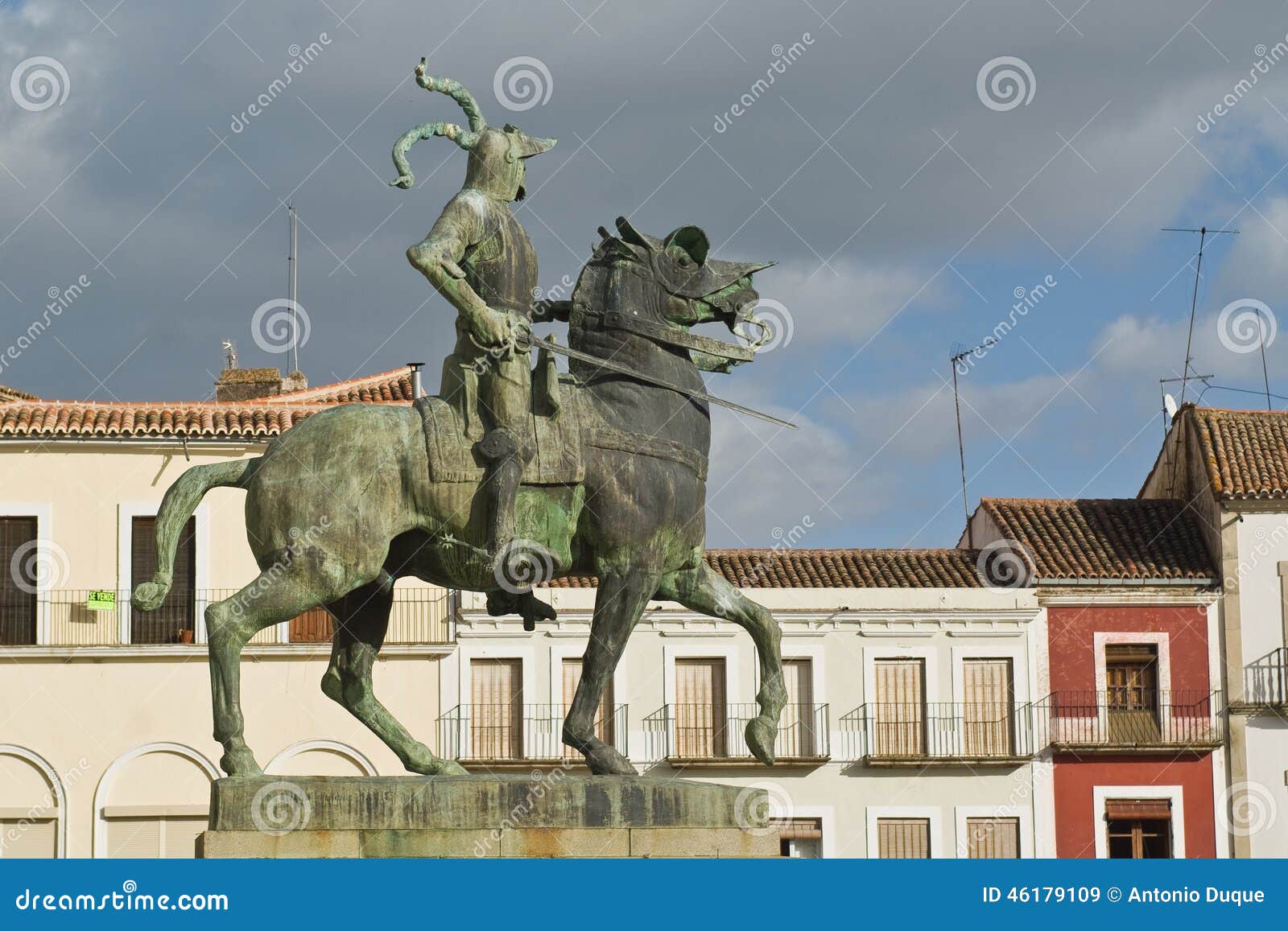 Statue editorial stock image. Image of conqueror, roof - 46179109