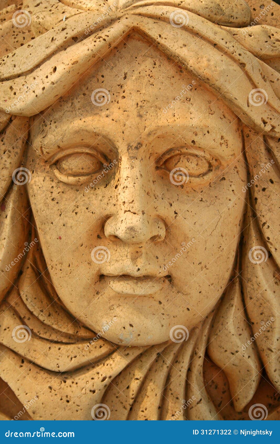 Statue face stock photo. Image of sculpture, rock, temple - 31271322